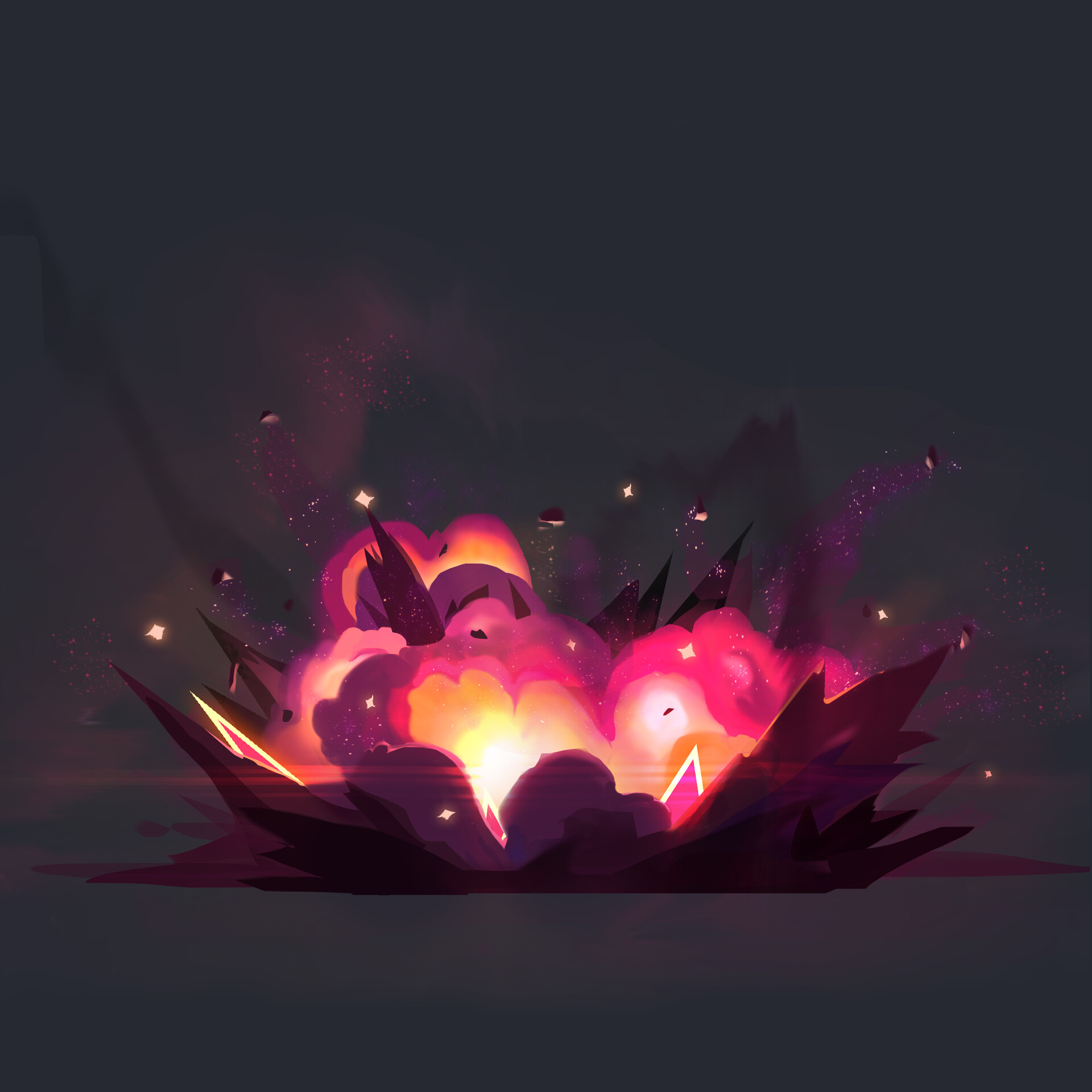 ArtStation - Stylized Explosion
