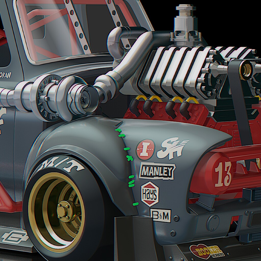 ArtStation - Ford F100 Custom