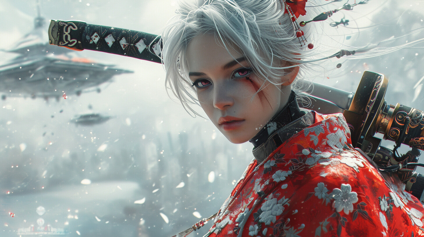 ArtStation - Samurai Snowfall