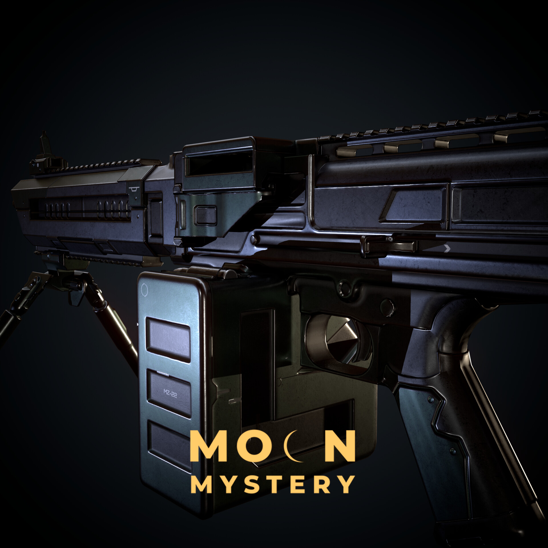ArtStation - M249 Machine Gun Moon Mystery