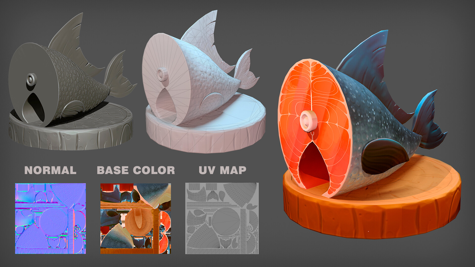ArtStation - Stylized fish