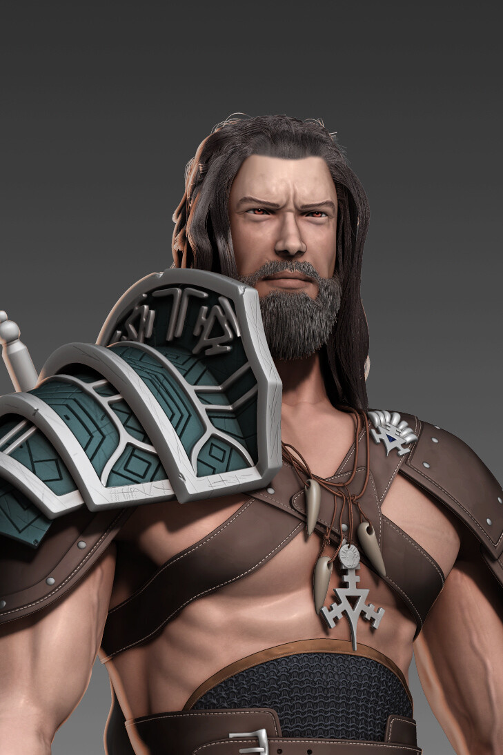 ArtStation - High Poly Warrior