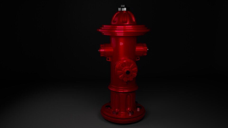 ArtStation - 3D Red Fire Hydrant