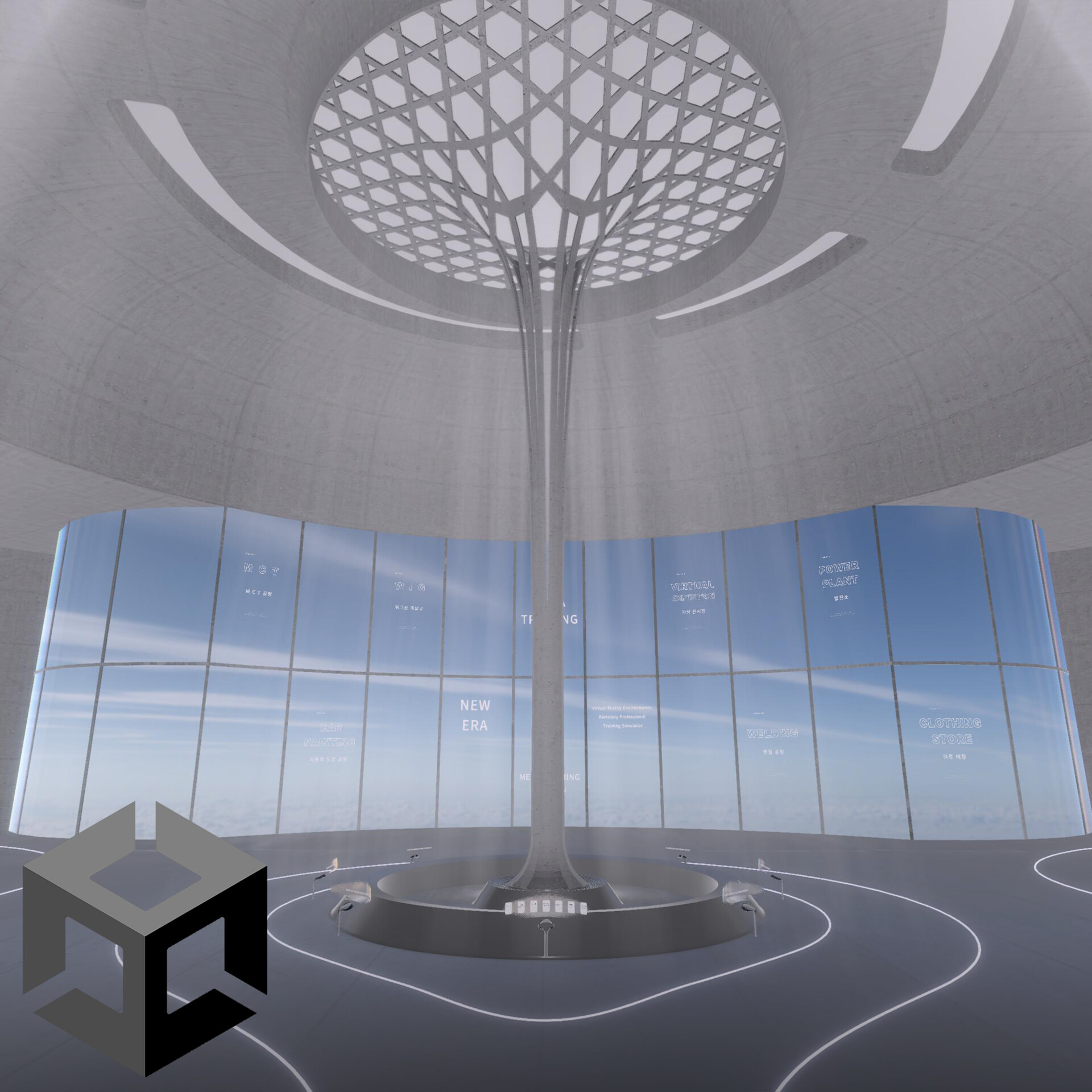 ArtStation - Air Lobby for VR - Environment Breakdown