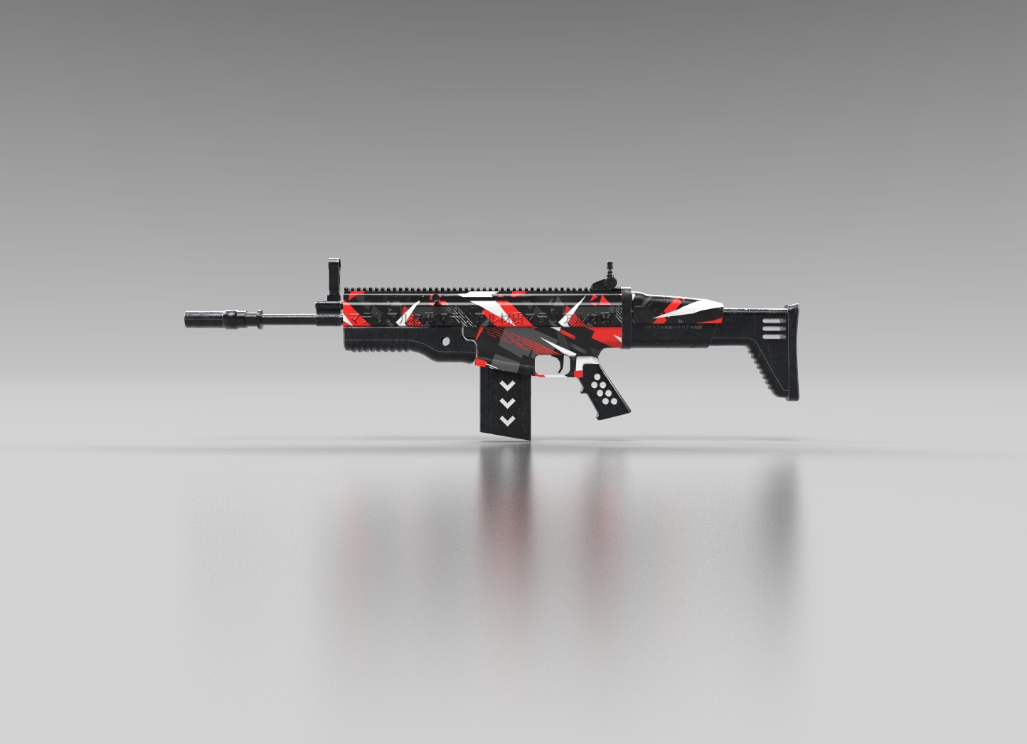 ArtStation - Red Tiger (SCAR-L)