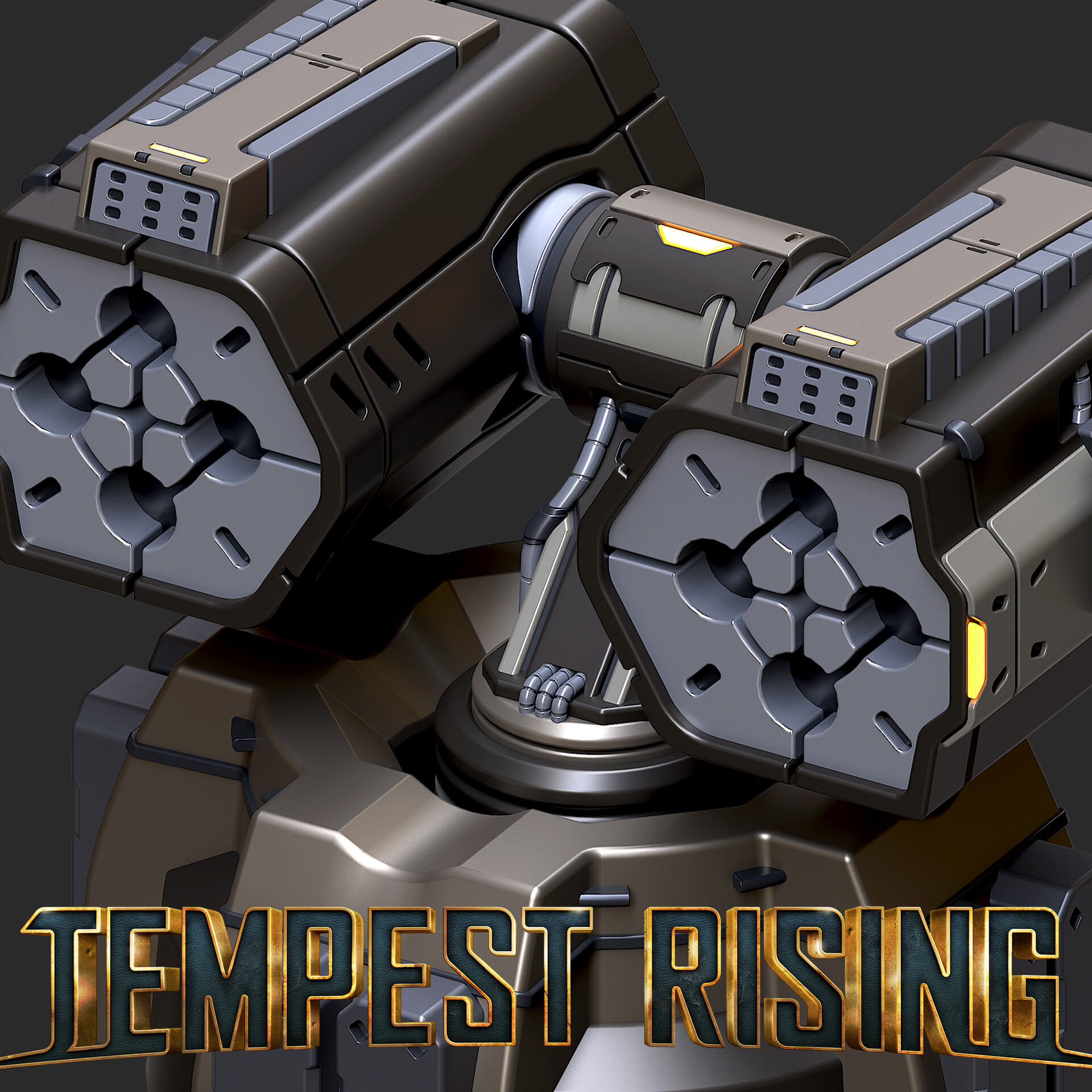 ArtStation - DYN Missile Turret - Tempest Rising