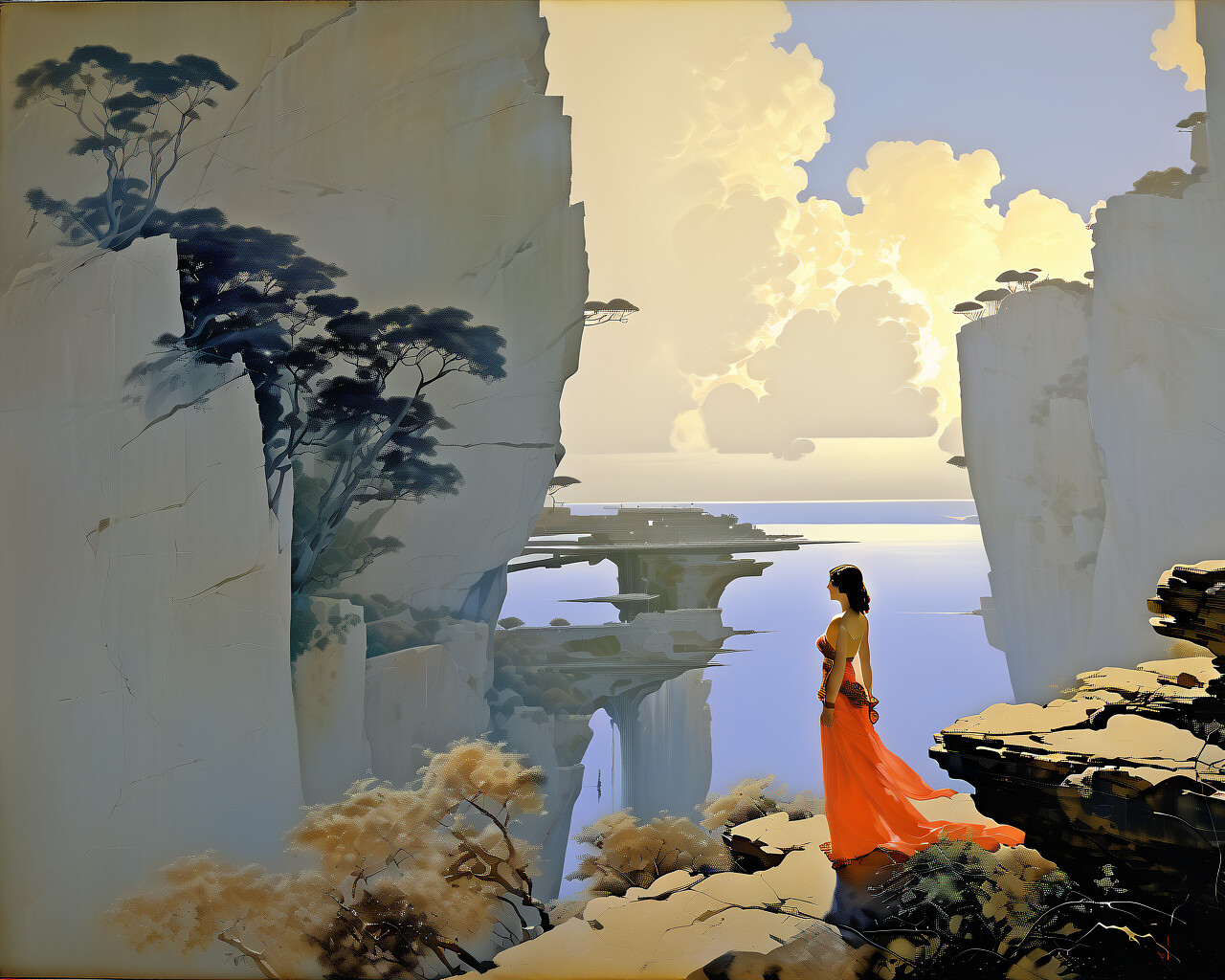 ArtStation - Good Name for Prompts: Maxfield Parrish (1870-1966)