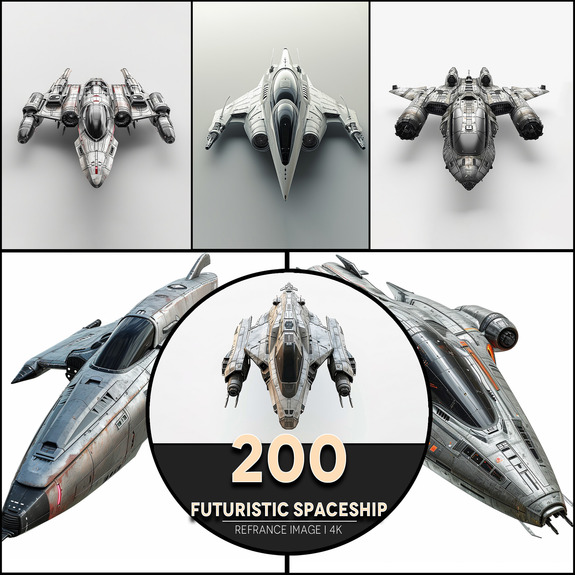 ArtStation - Futuristic Spaceship 4K Reference/Concept Images