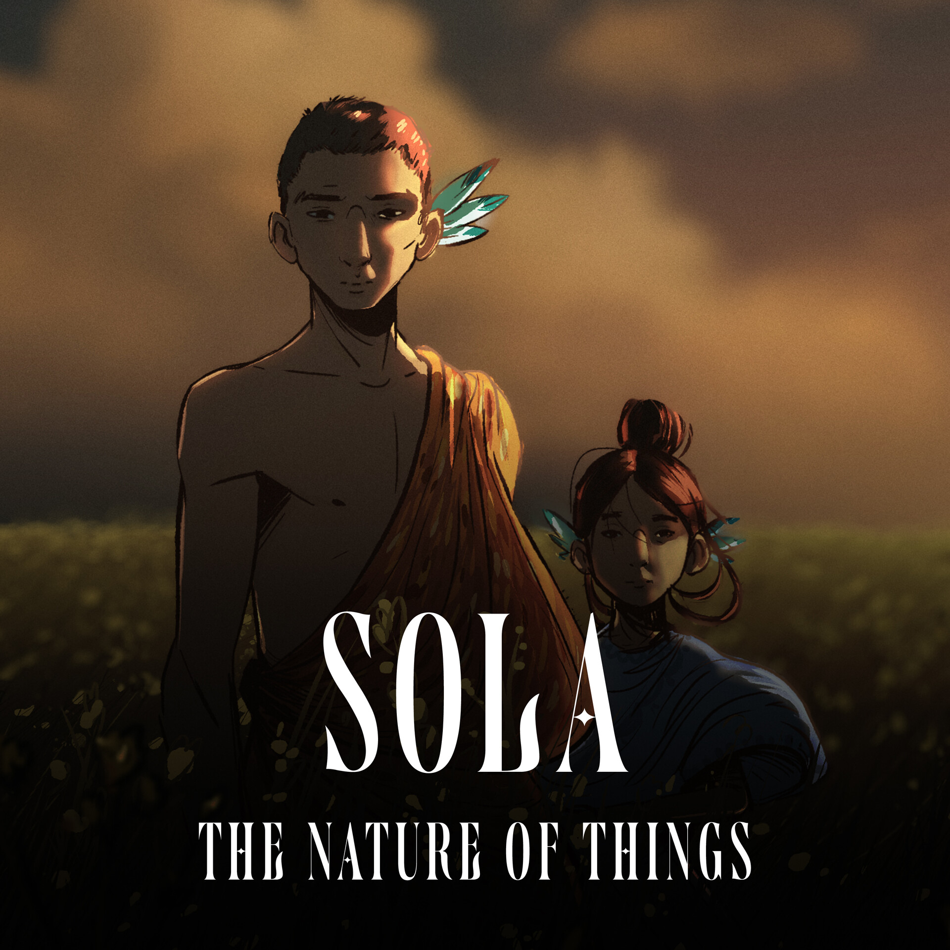 ArtStation - Sunset over the field 🌾🌞