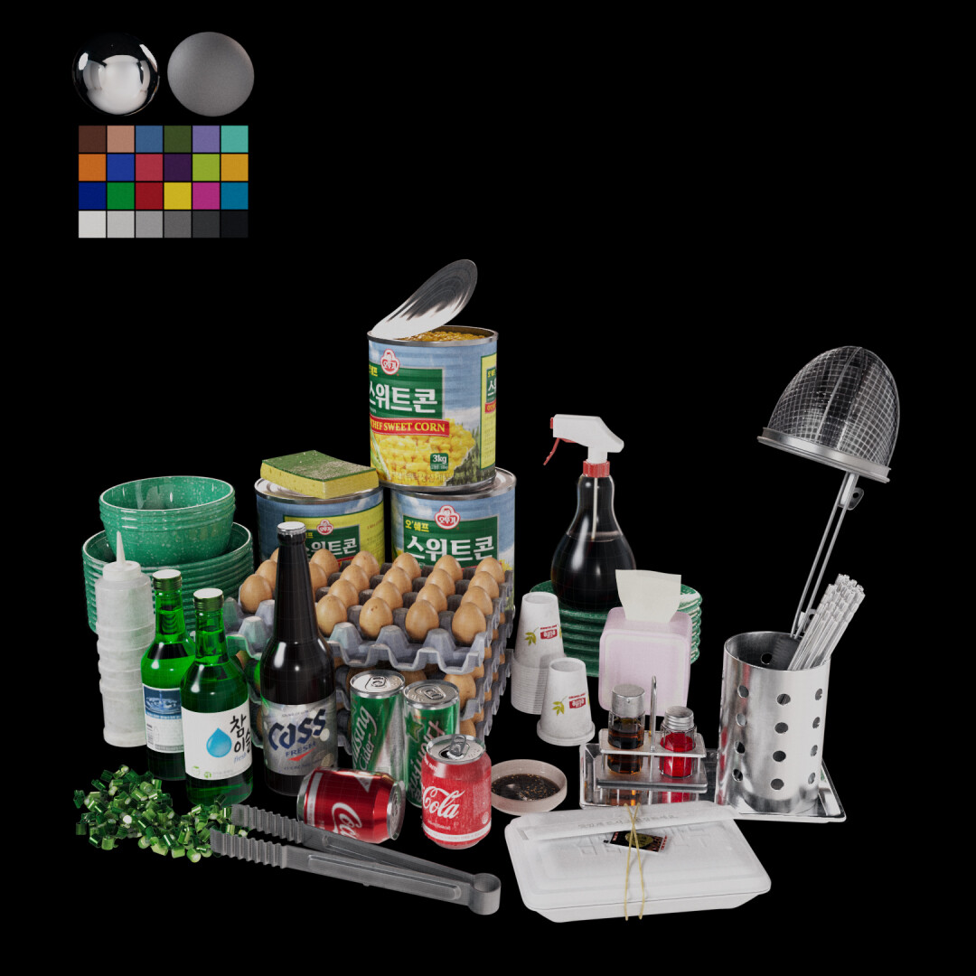 ArtStation - Foodtruck props food