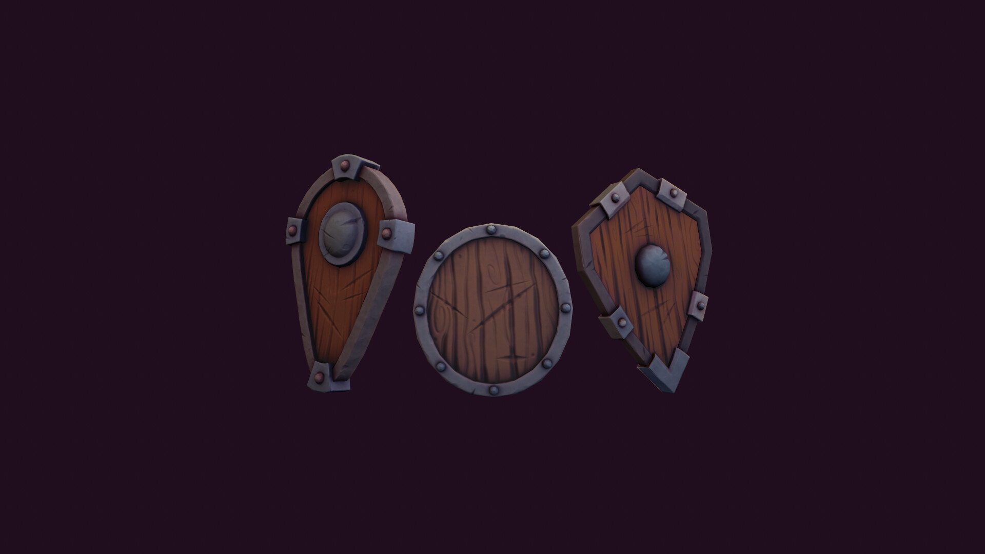 ArtStation - Low Level Stylized Shields