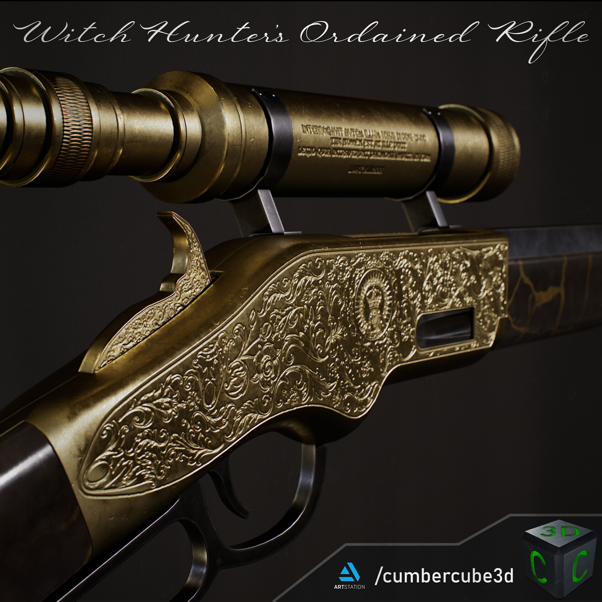 ArtStation - Witch Hunter's Ordained Lever-Action-Rifle