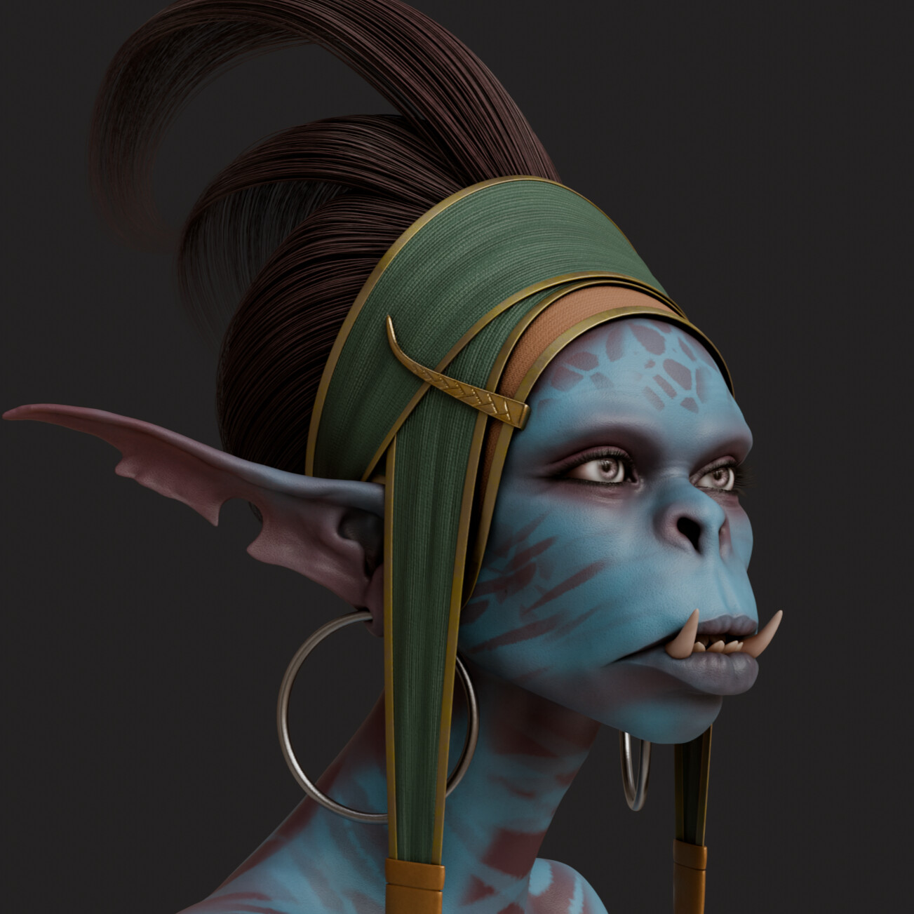 ArtStation - Orc girl