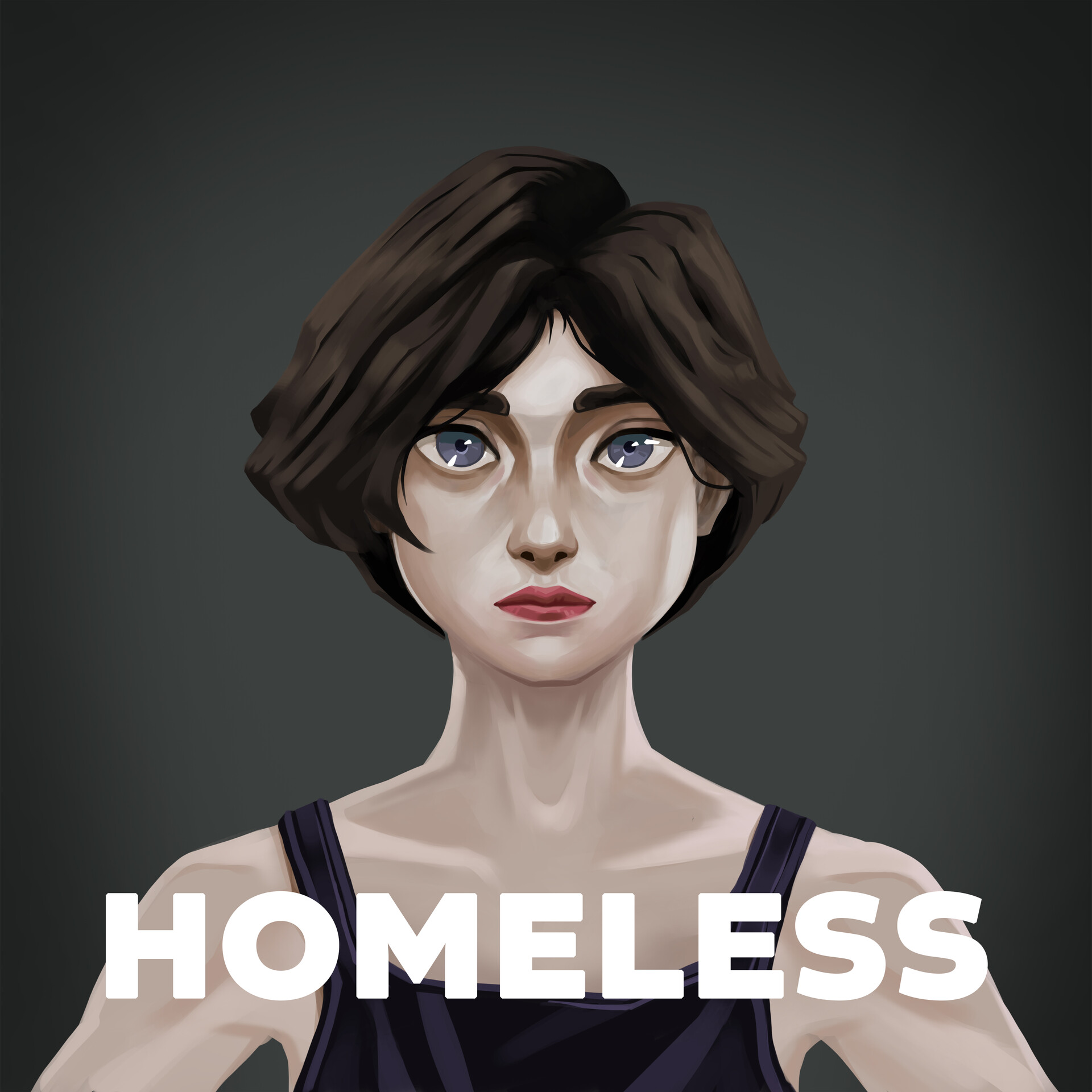ArtStation - Personal projet "Homeless" - Chara Design - Addlyn