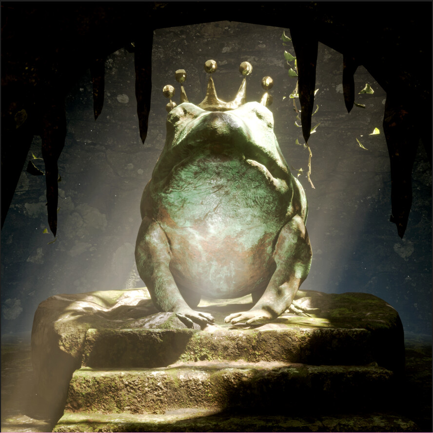 ArtStation - Ancient Frog Cave Temple Ruins