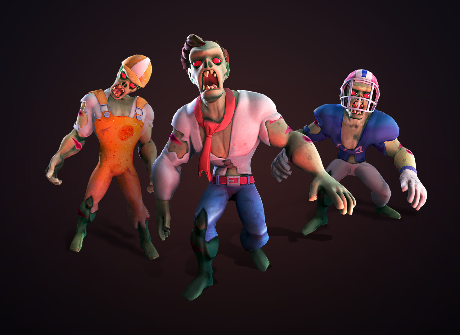 ArtStation - Game ready character Zombie