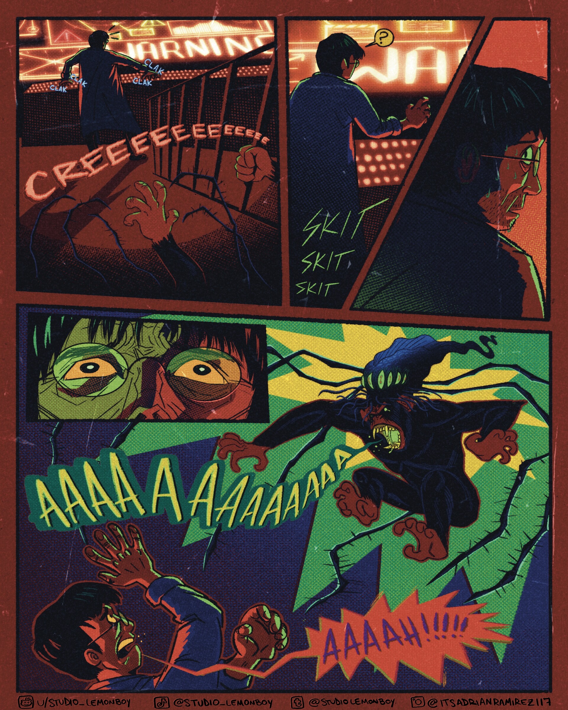 ArtStation - THE SPECIMEN (horror comic)