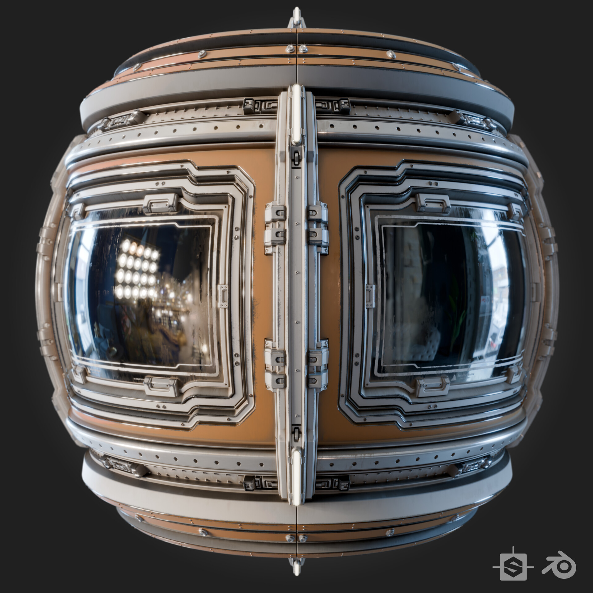 ArtStation - Sci-Fi Window Material