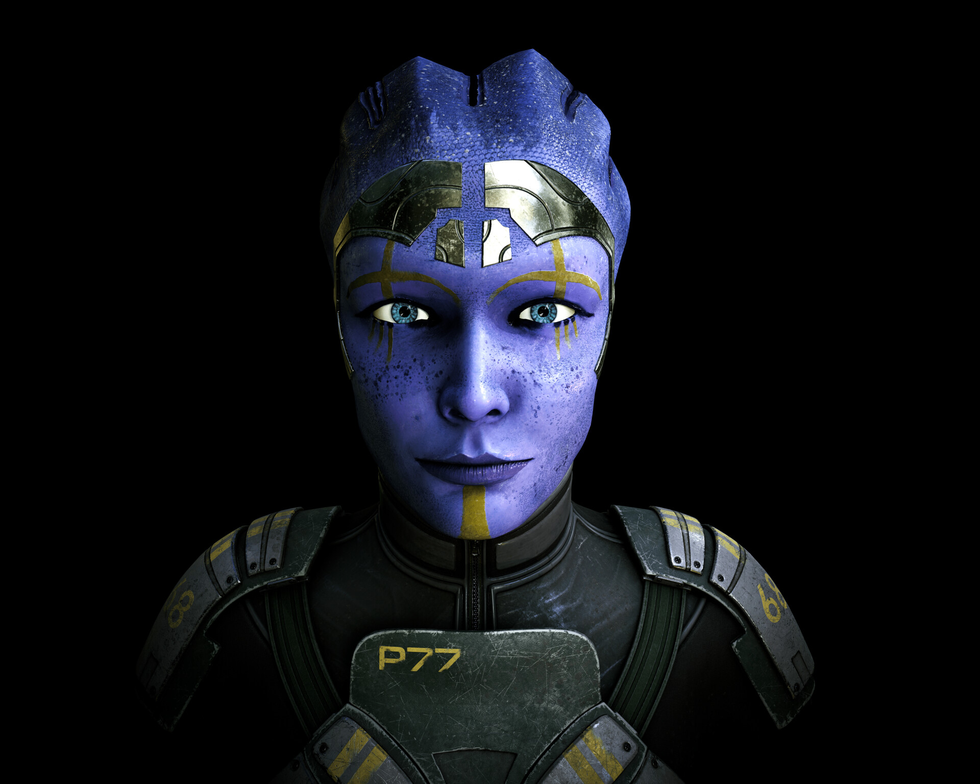 ArtStation - Asari commando bust