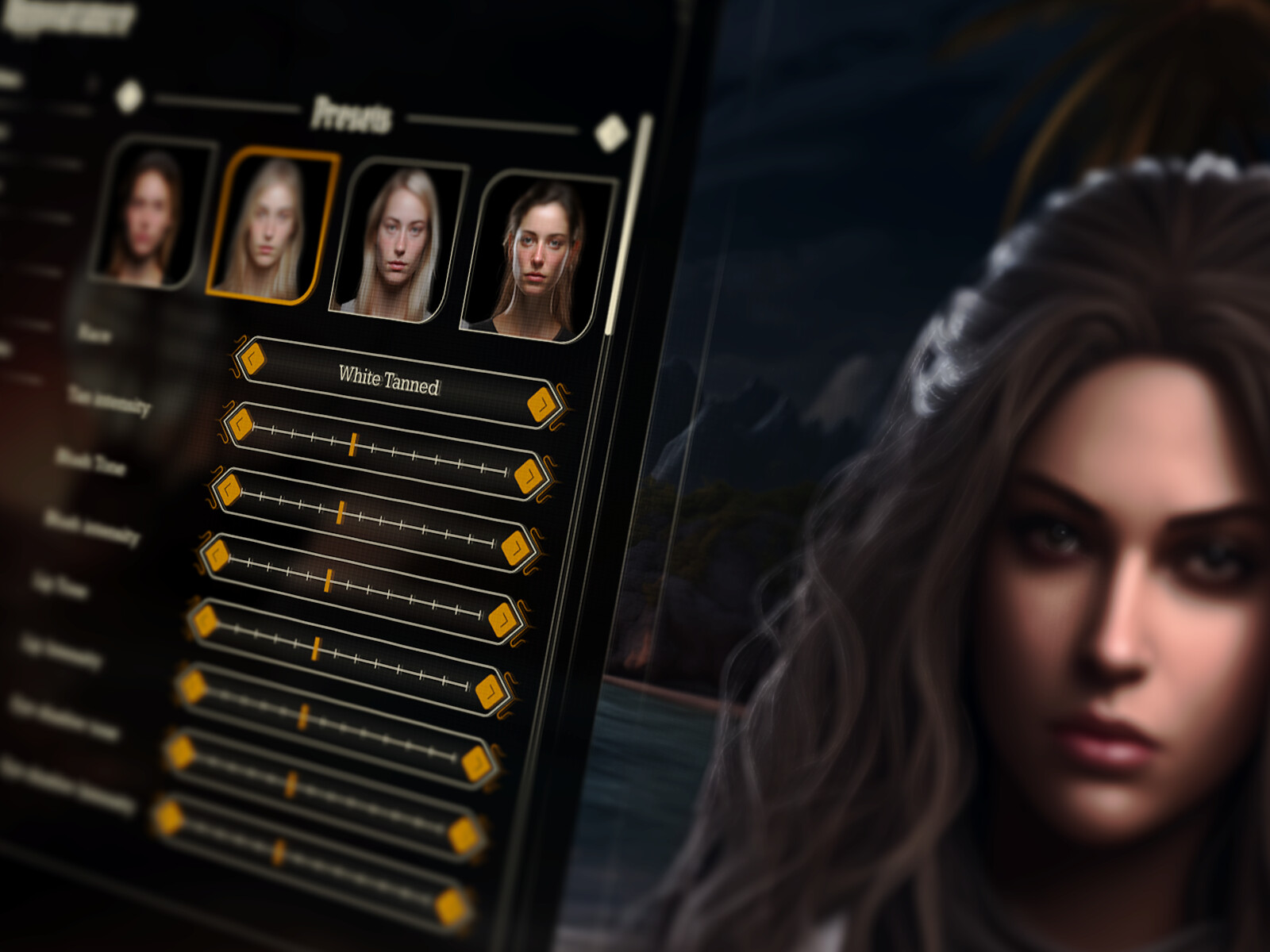 ArtStation - Character Creator UI Concept