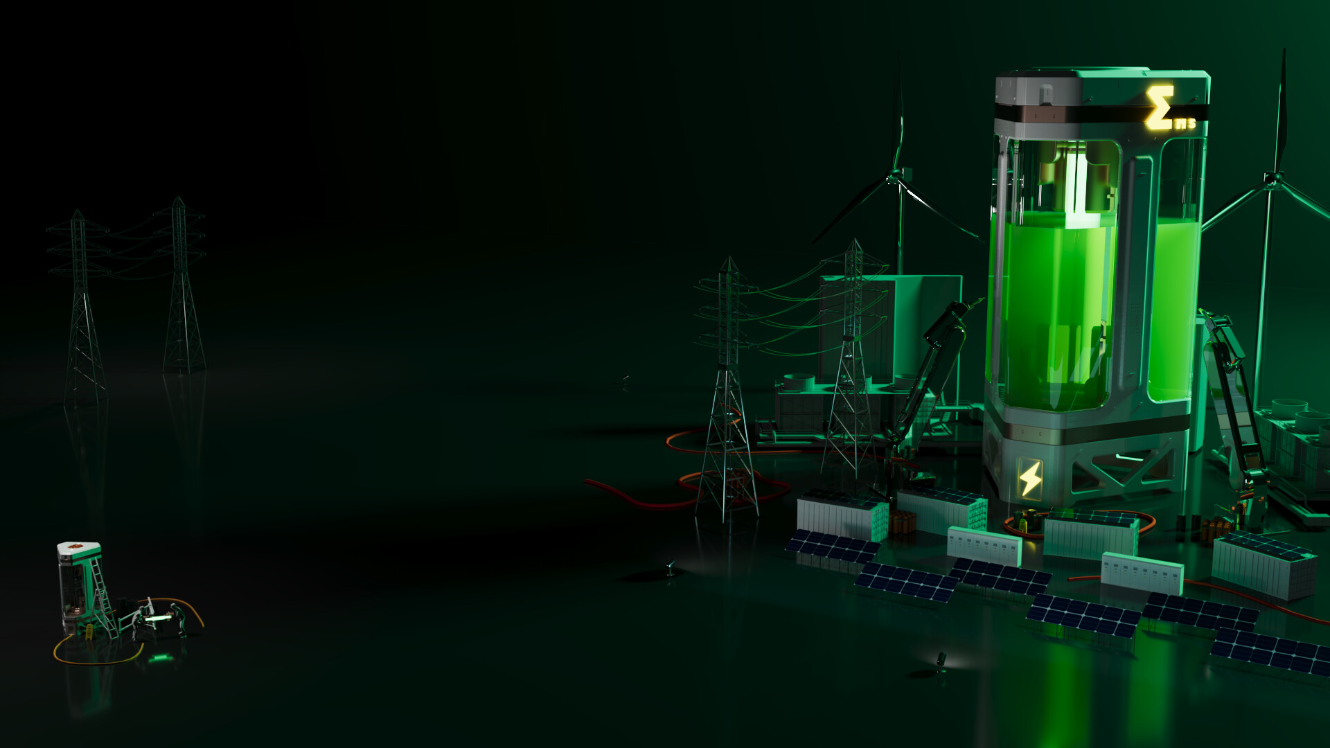 ArtStation - Worked Projects_Energy Management System Login & UI