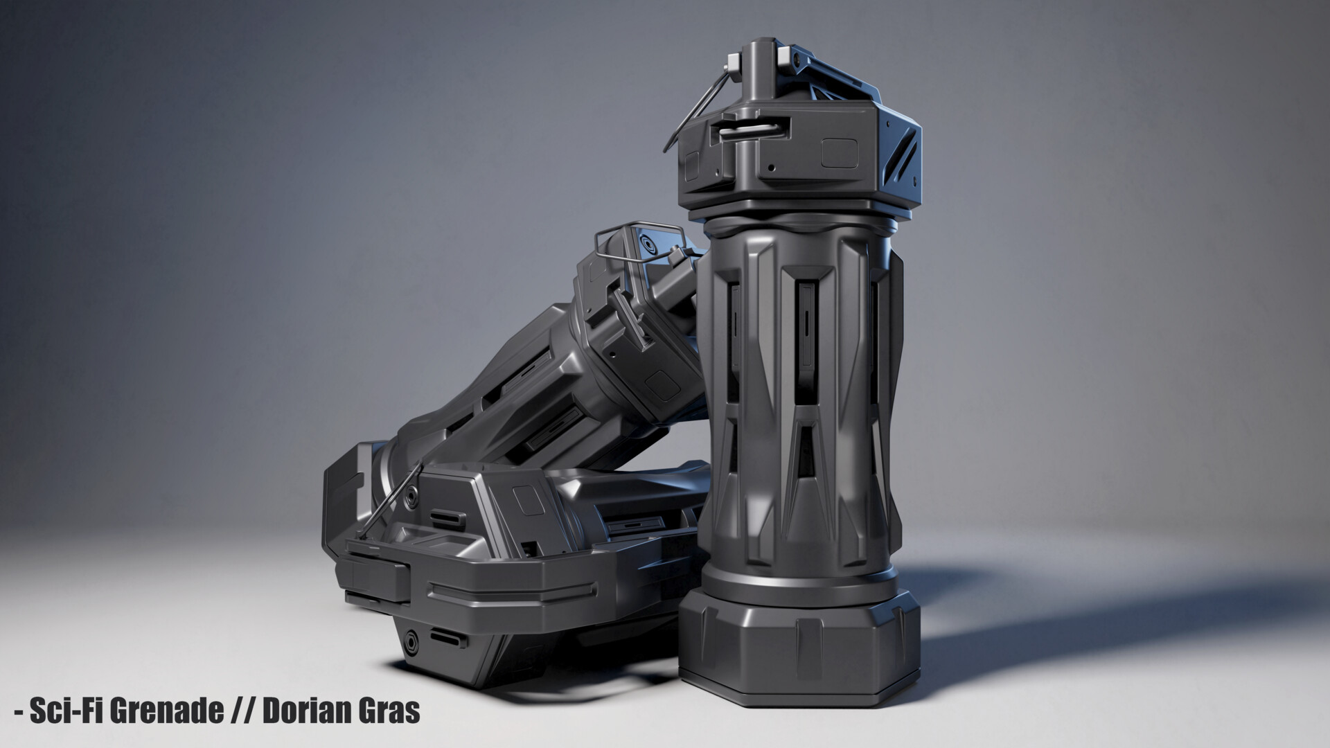 ArtStation - sci-fi Grenade Modeling