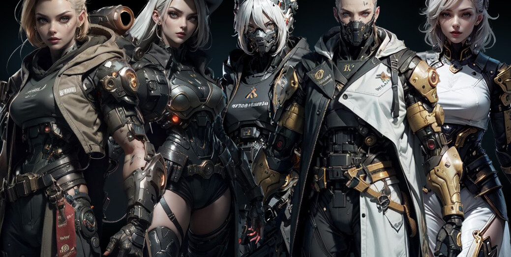 ArtStation - 231 Futuristic Cyberworld Characters: Intricate Designs in ...