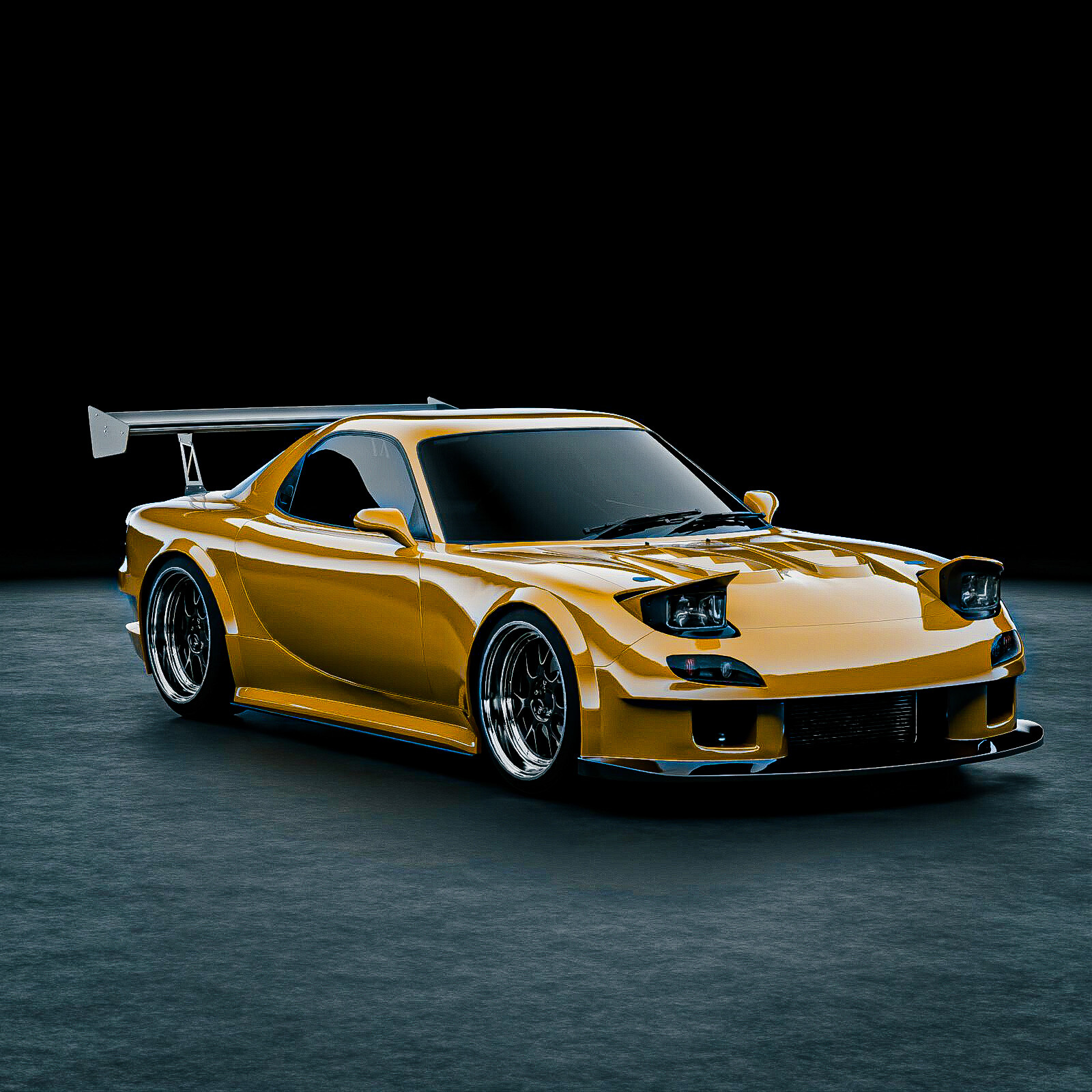 ArtStation - Mazda RX-7 Custom