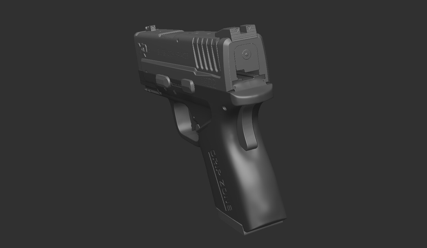 ArtStation - SPRINGFEILD gun wip