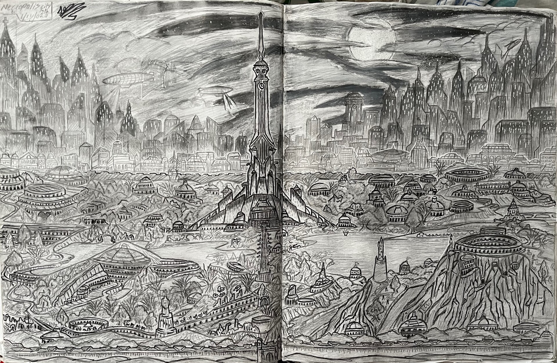 ArtStation - the city of Necropolys