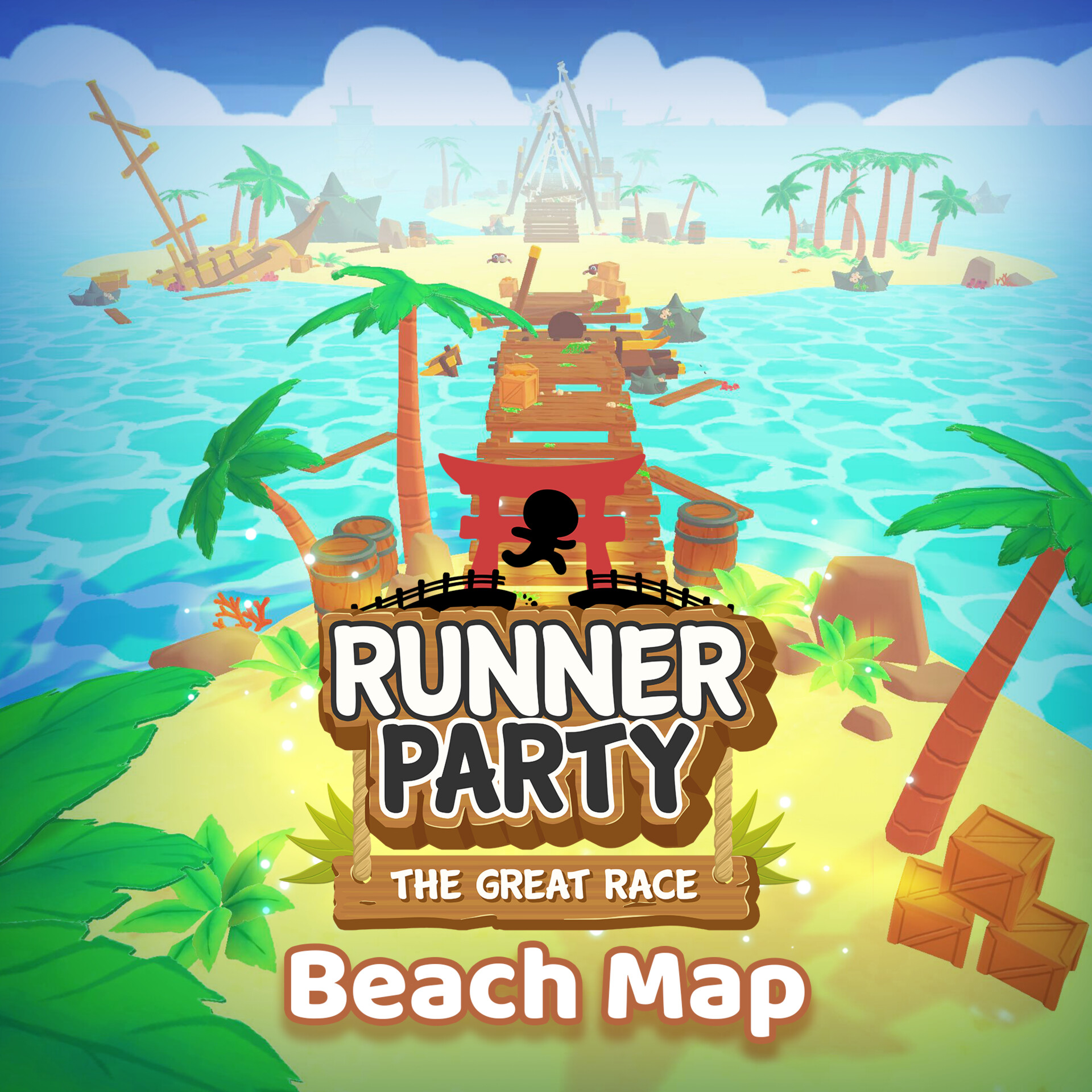 ArtStation - Runner Party - Beach environment