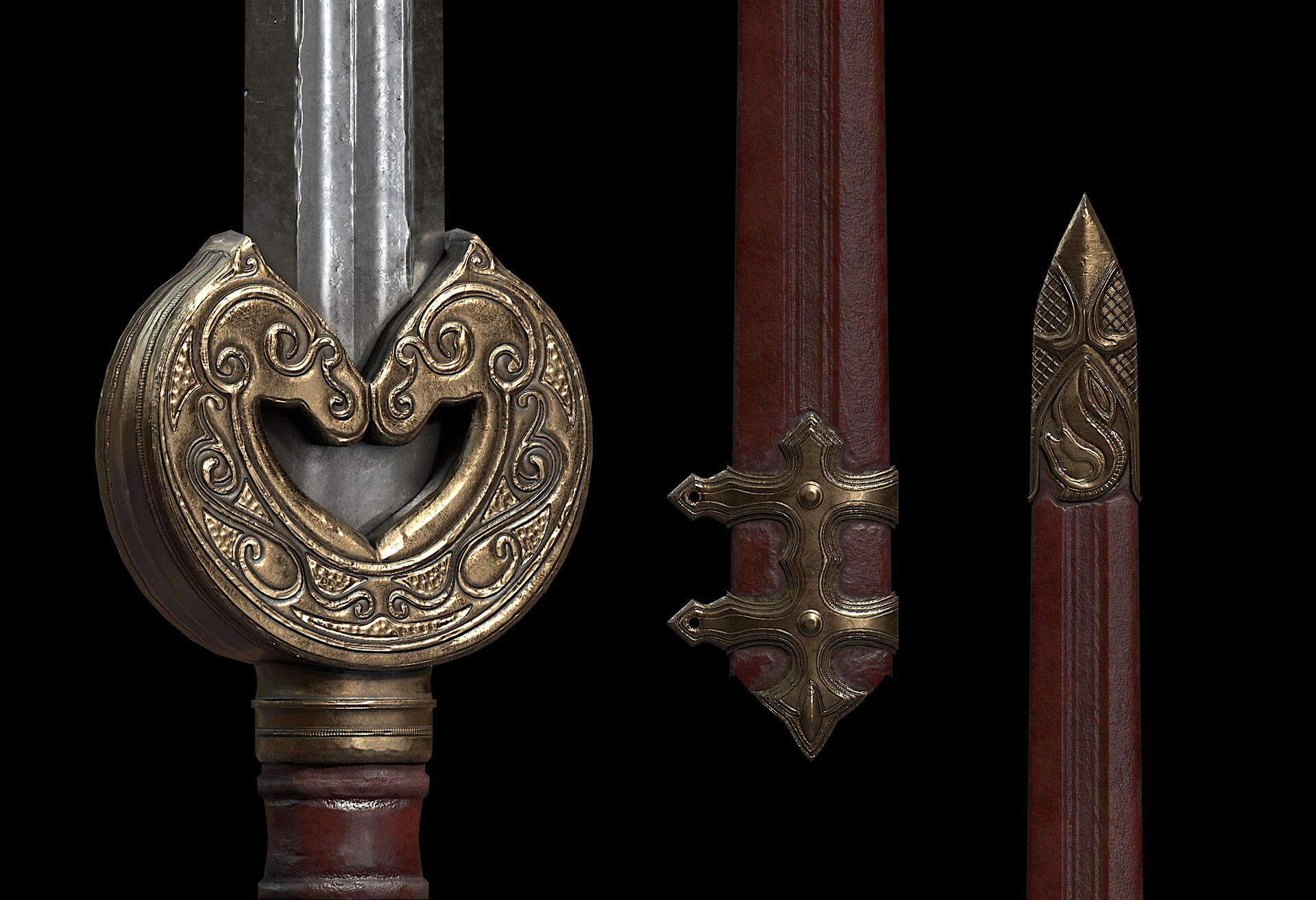 ArtStation - Theoden's sword Herugrim