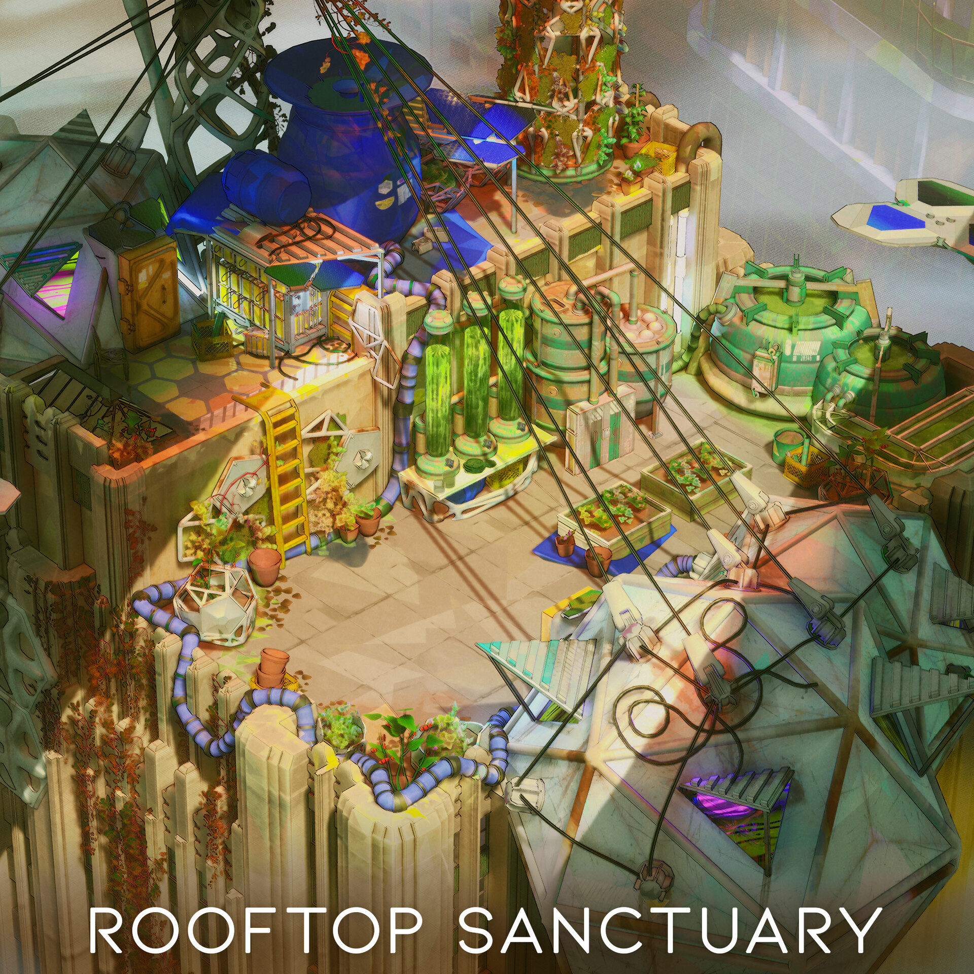 ArtStation - Rooftop Sanctuary