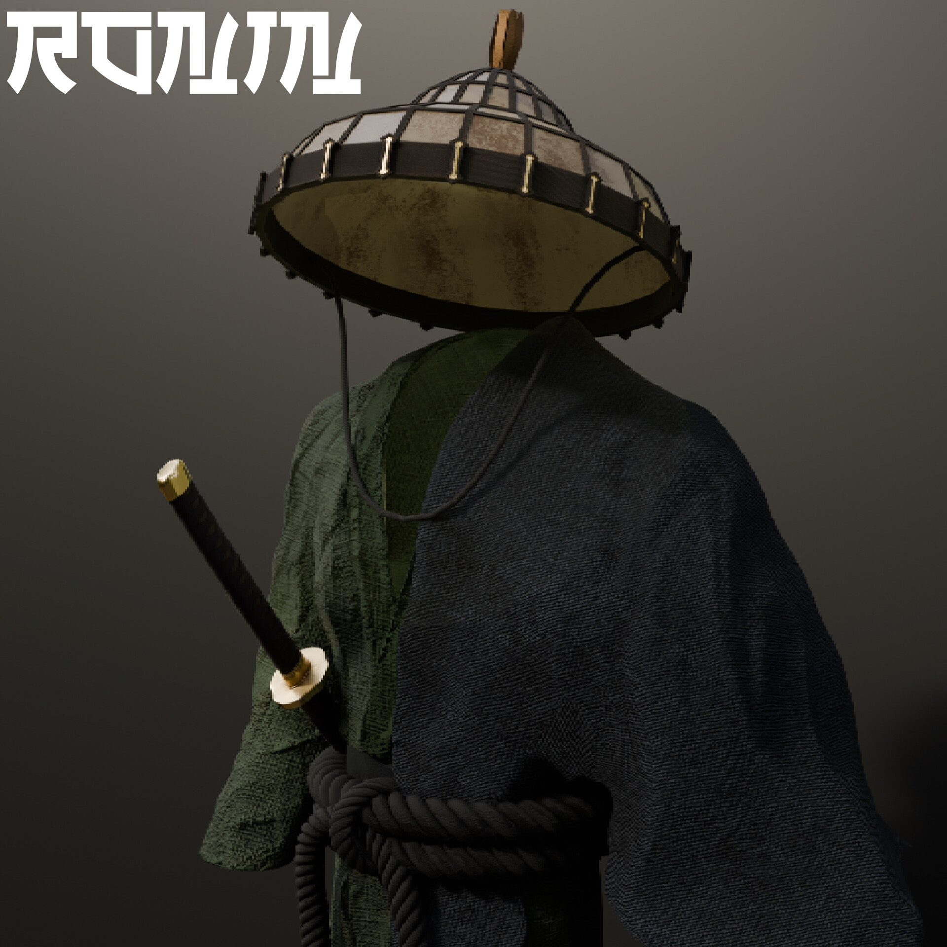 ArtStation - RONIN - Poor wanderer ( First cloth sculpt )