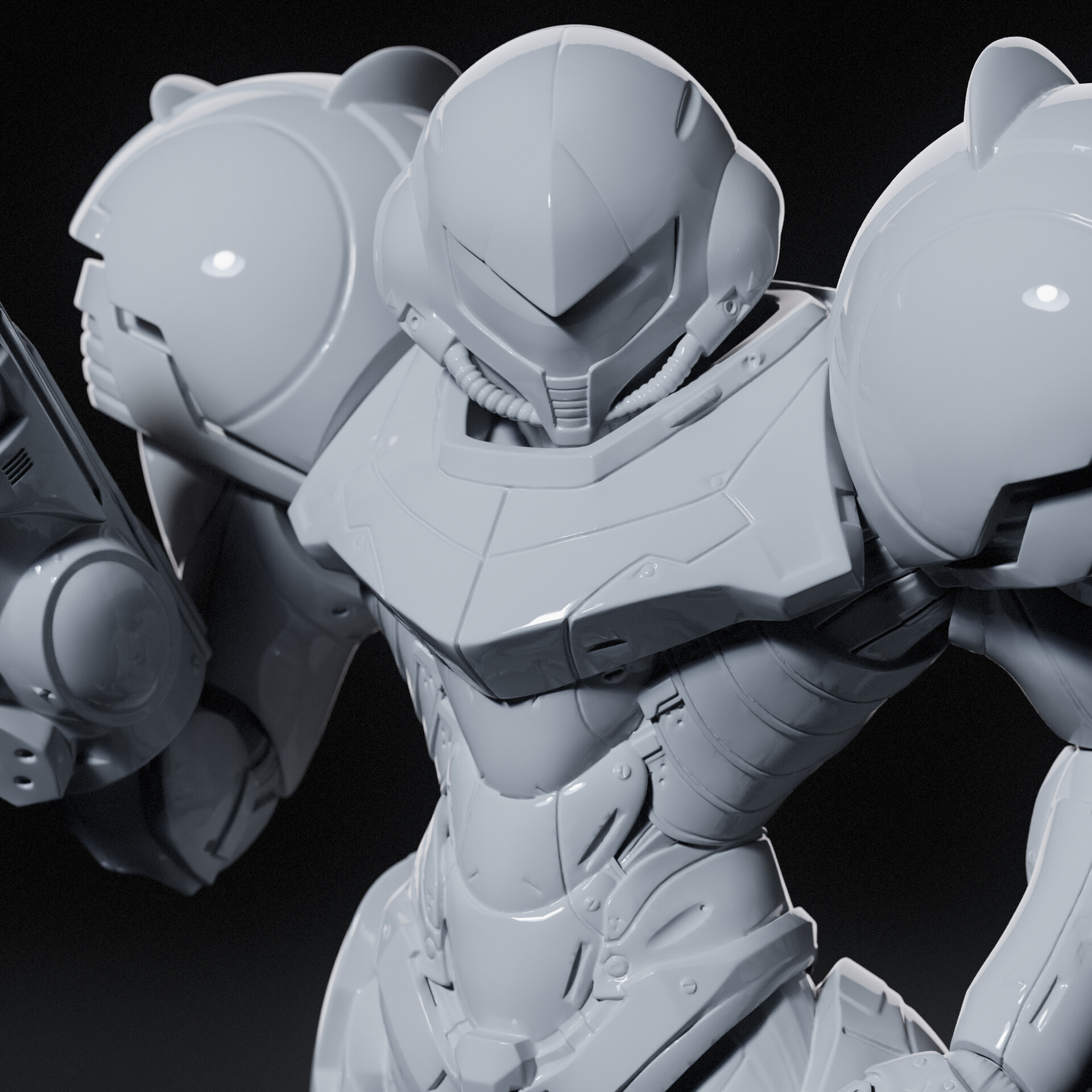 ArtStation - Samus from Super Metroid - 3D print (Fan Art)