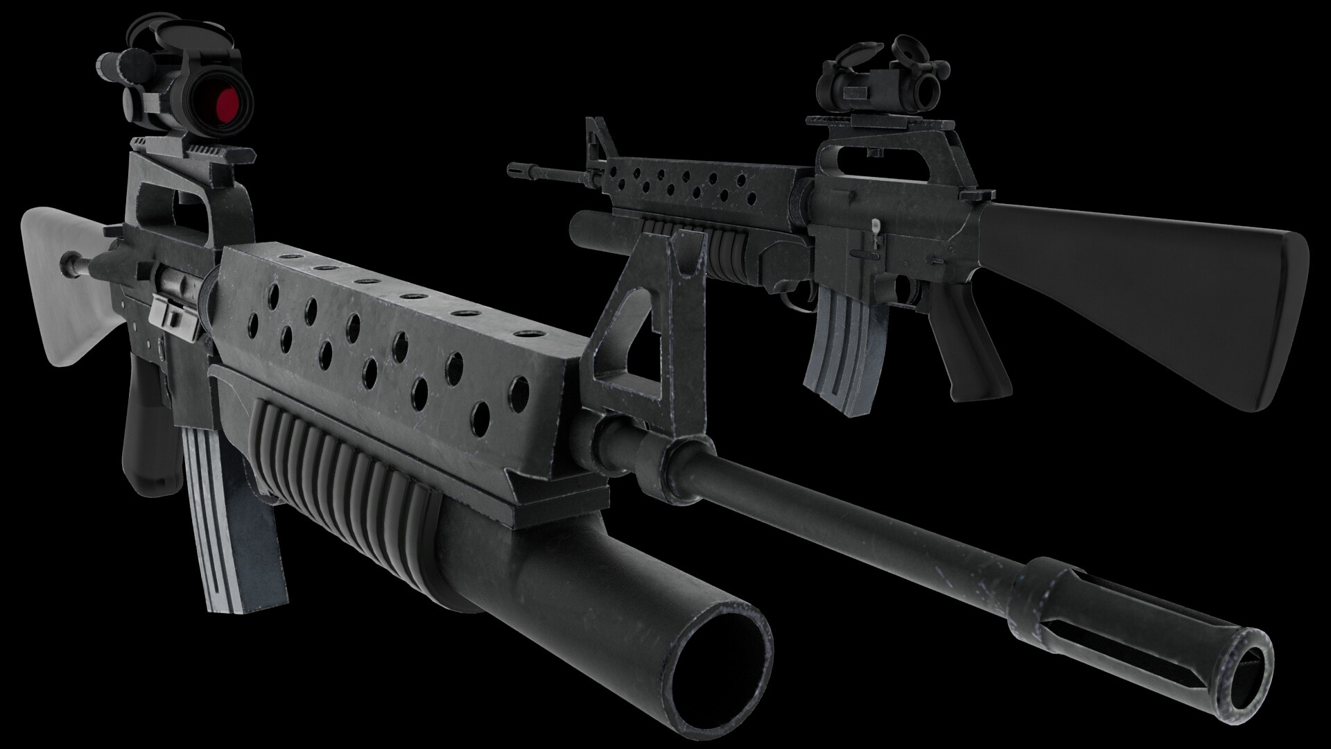 ArtStation - m16a2 m203