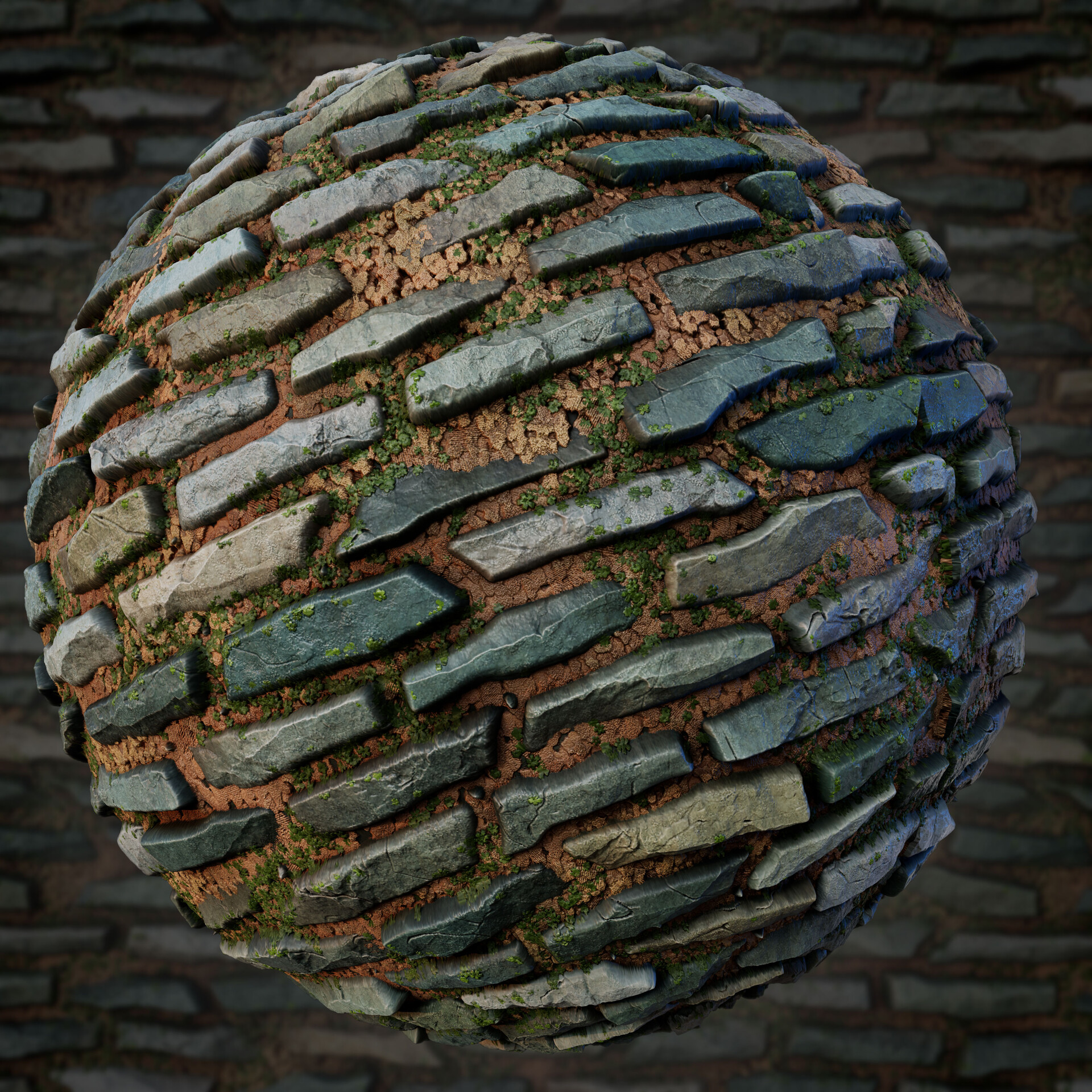 ArtStation - Mud Stone Wall