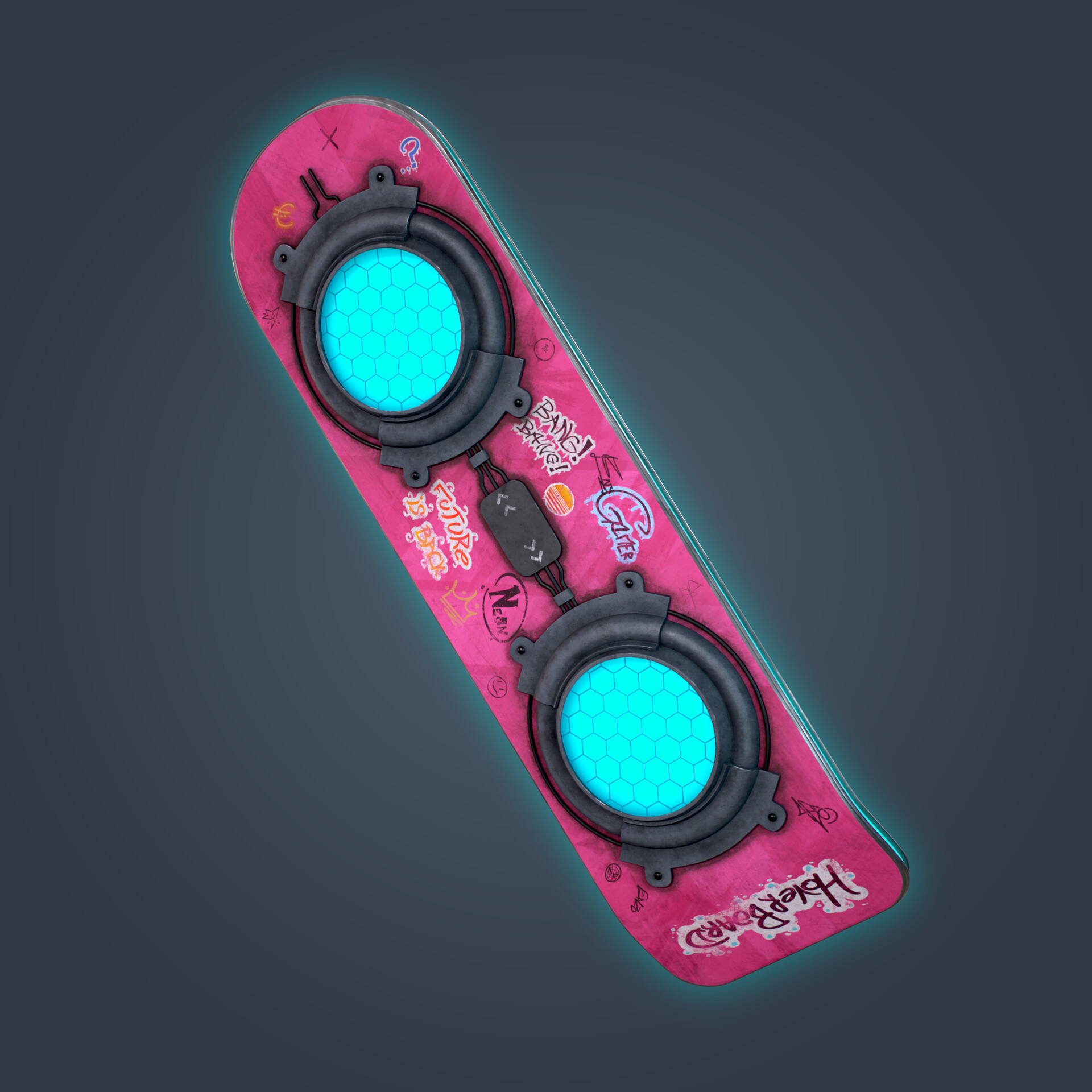 ArtStation - Neon Hoverboard