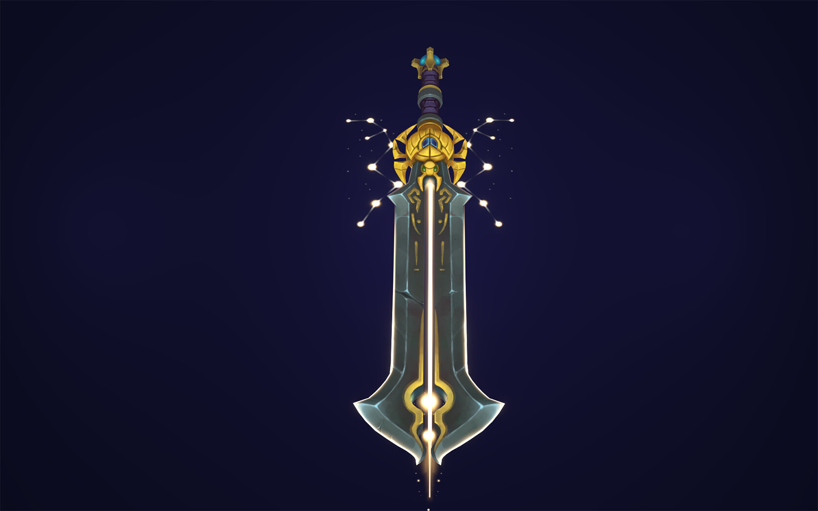 ArtStation - Stylized-Hand-Painted Weapon Deisgn- Scorpion King Blade