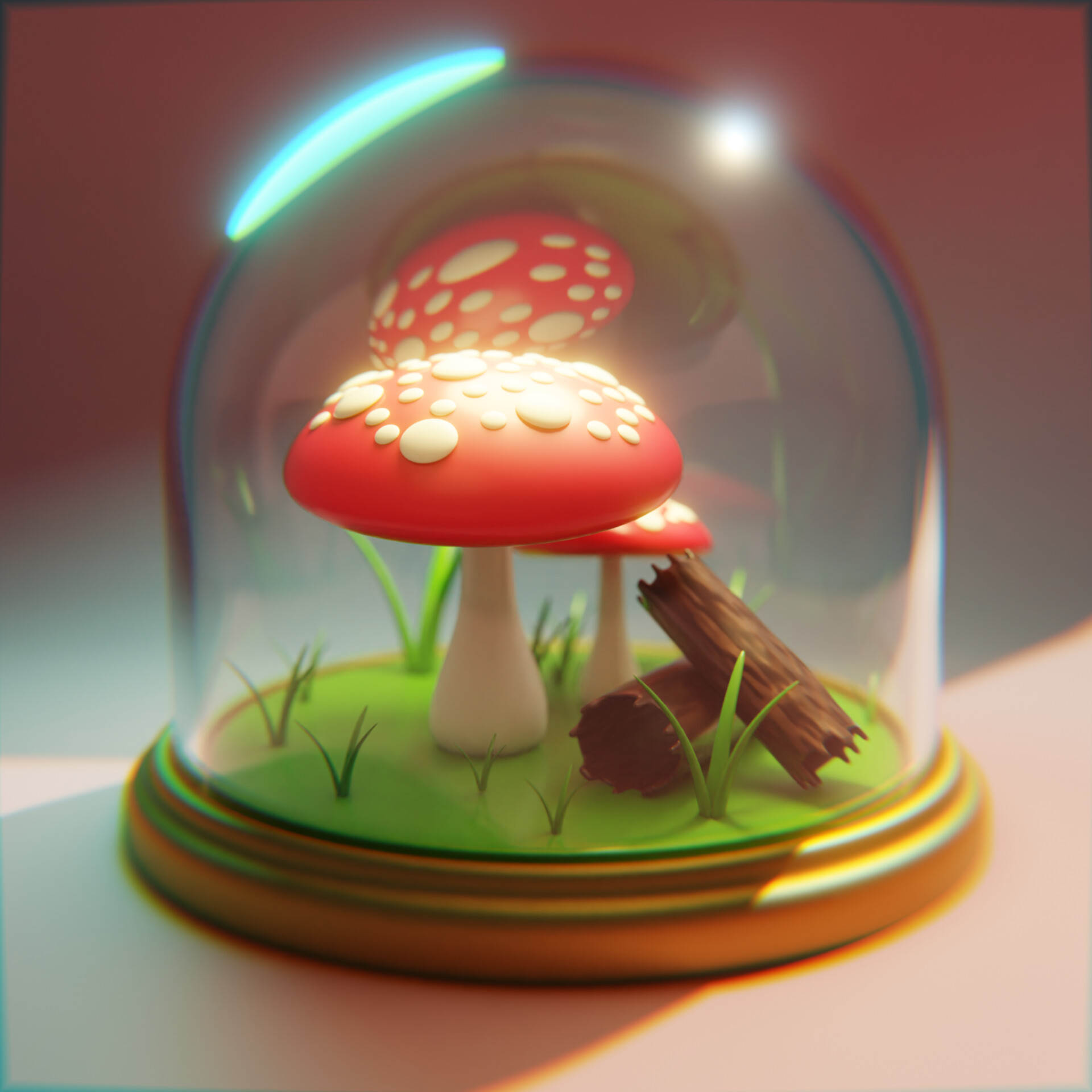 ArtStation - Mushroom Diorama