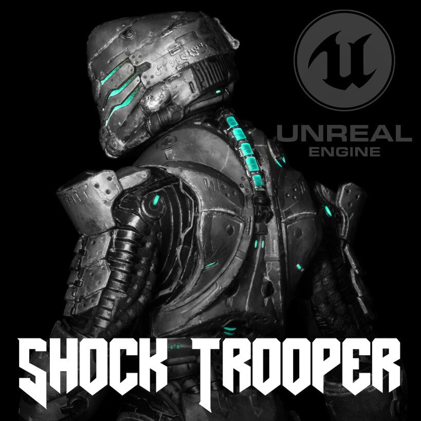 ArtStation - Shock Trooper - Breakdown
