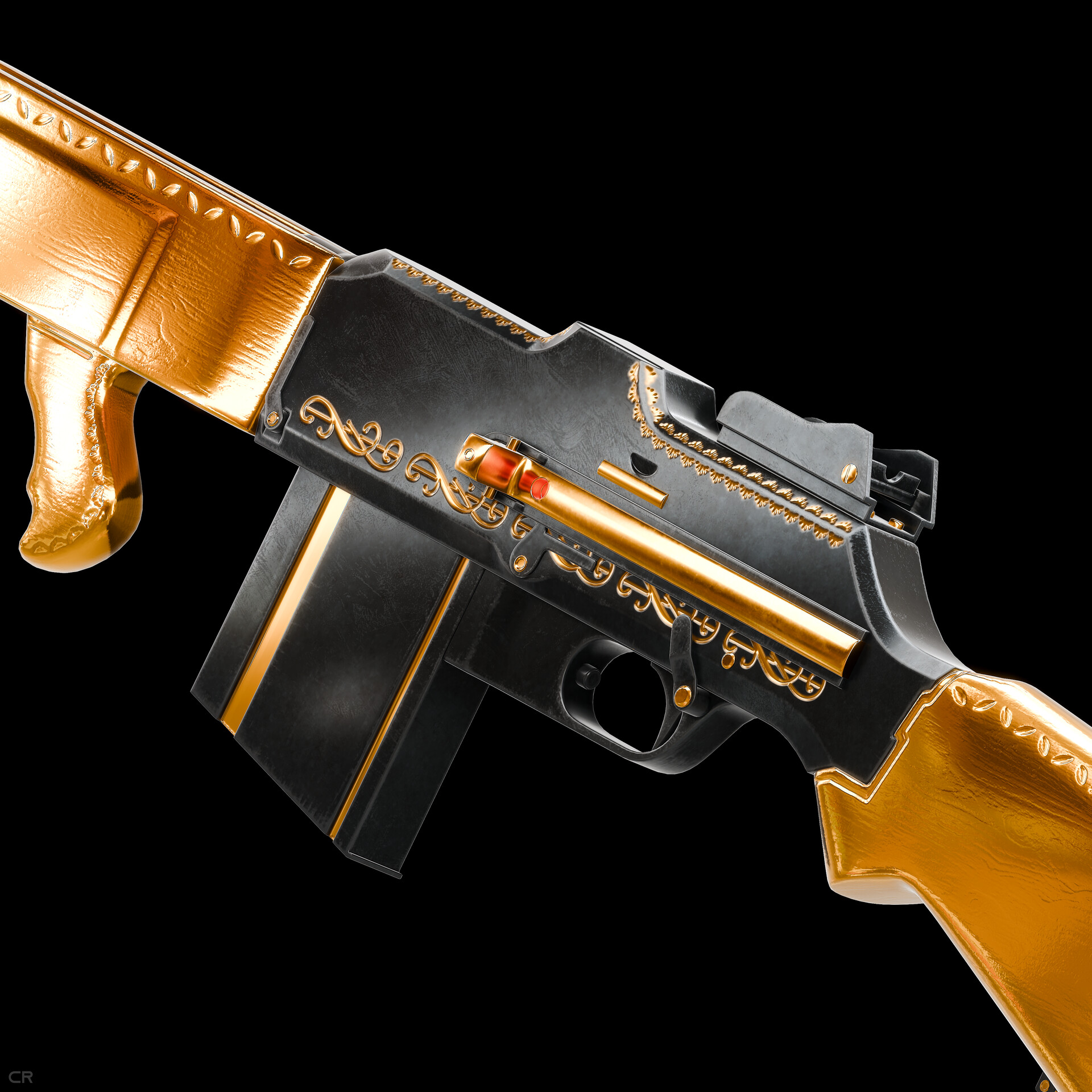 ArtStation - M1918 Browning Automatic Rifle (BAR) GOLD