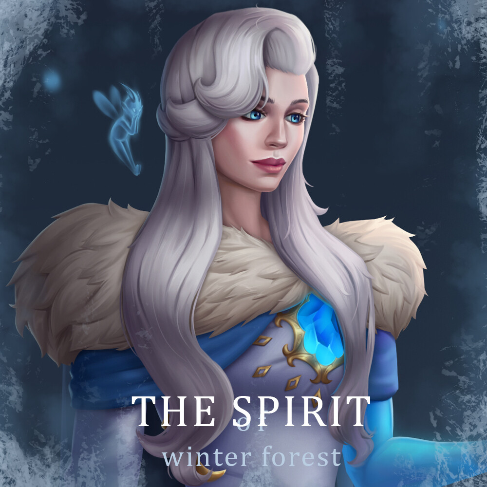 ArtStation - The spirit of winter forest