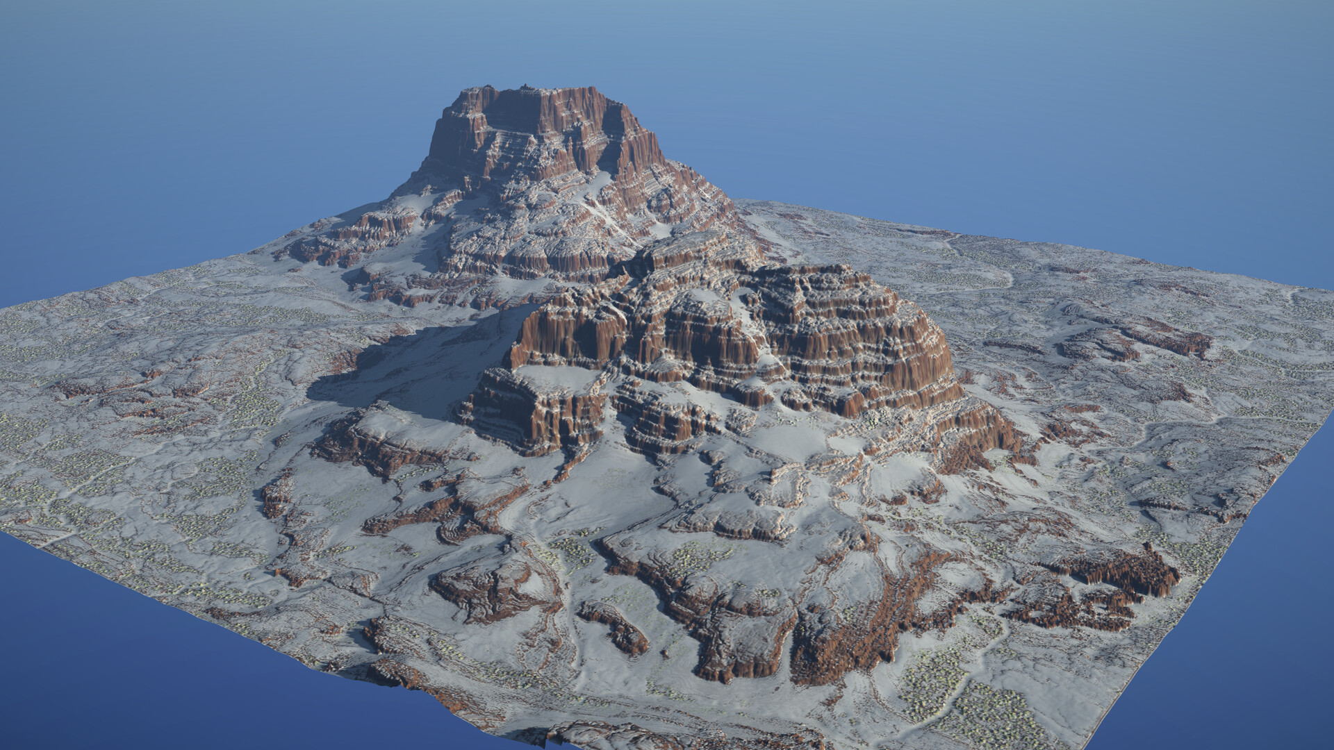 ArtStation - Gaea - Snow Mesa