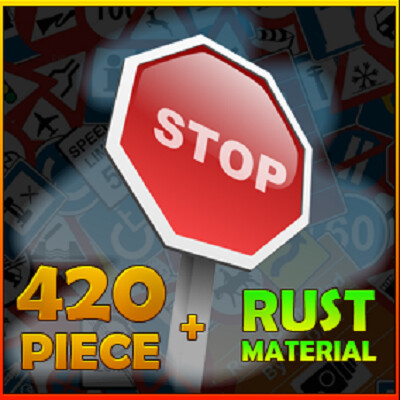 ArtStation - 420 Pieces - Traffic Signs Unreal Engine Project