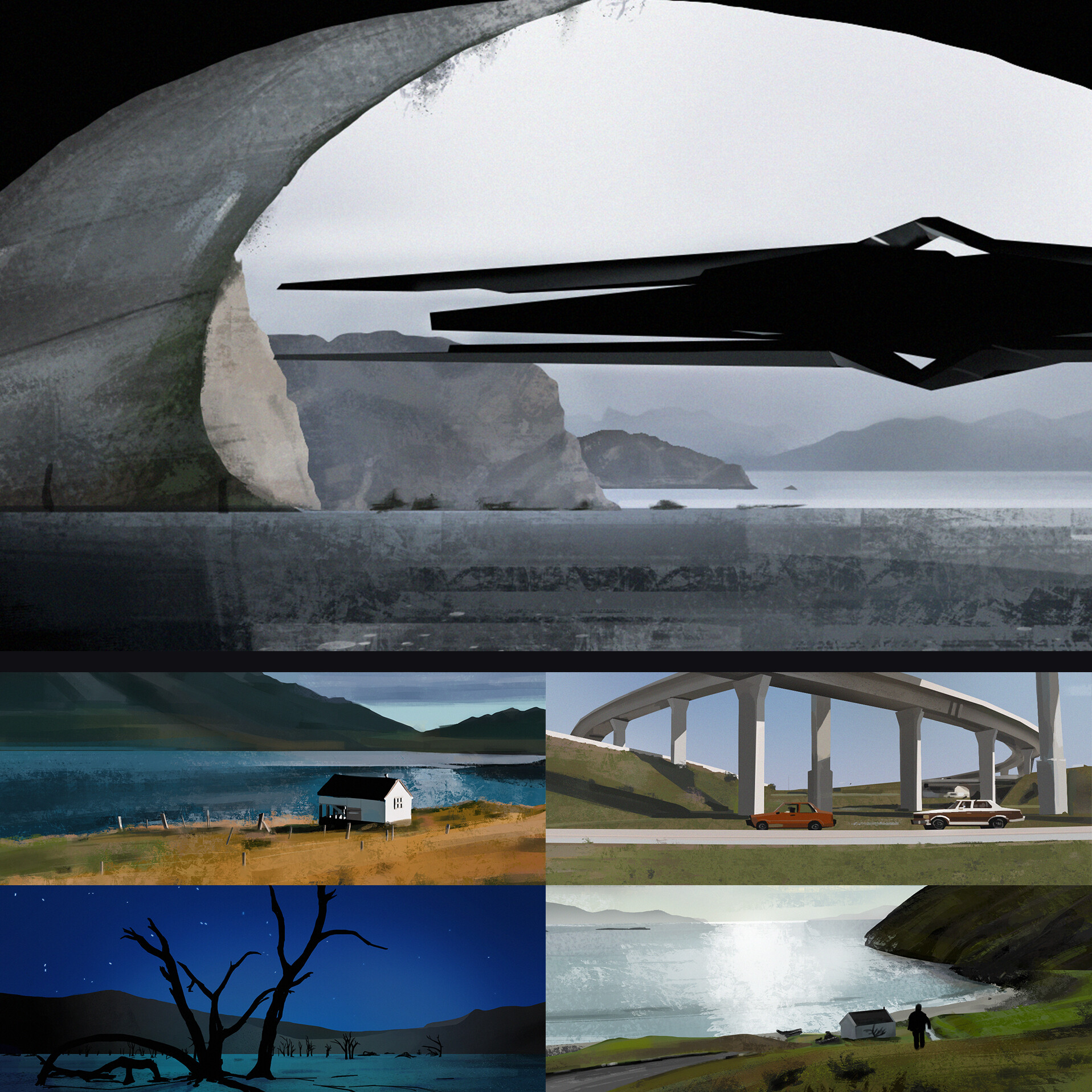 ArtStation - Movie Shots 2D studies. #1