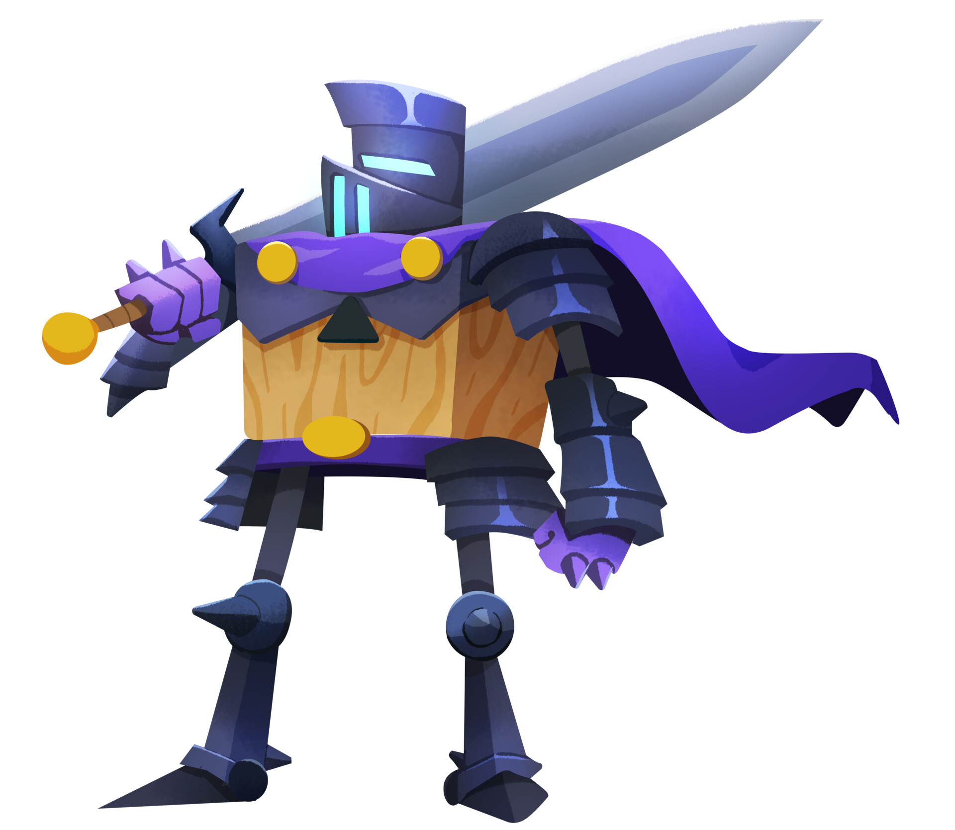 ArtStation - Writer's Block | The Block Knight | All Animations and ...