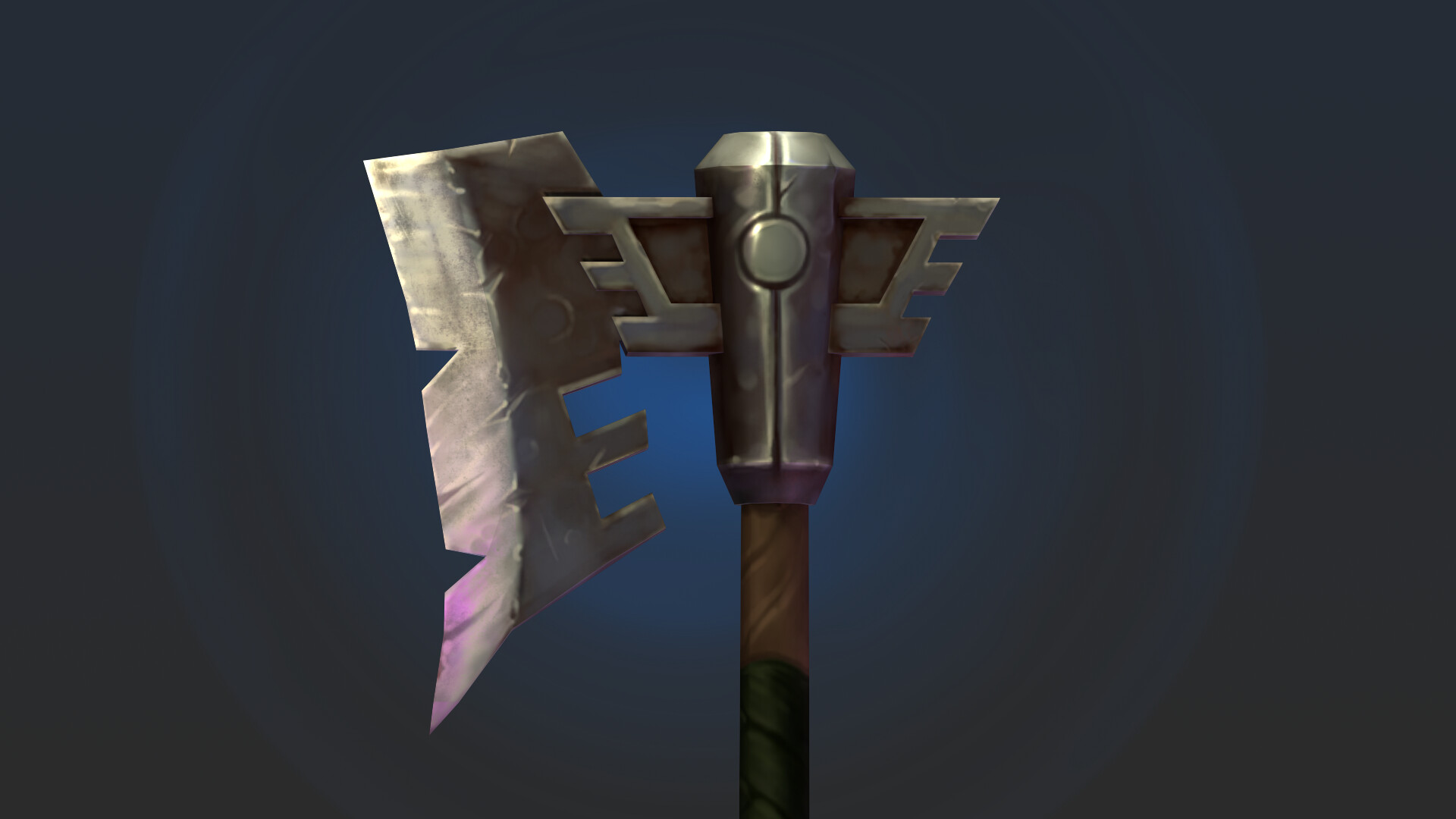 ArtStation - Lowpoly axe. Handpainting