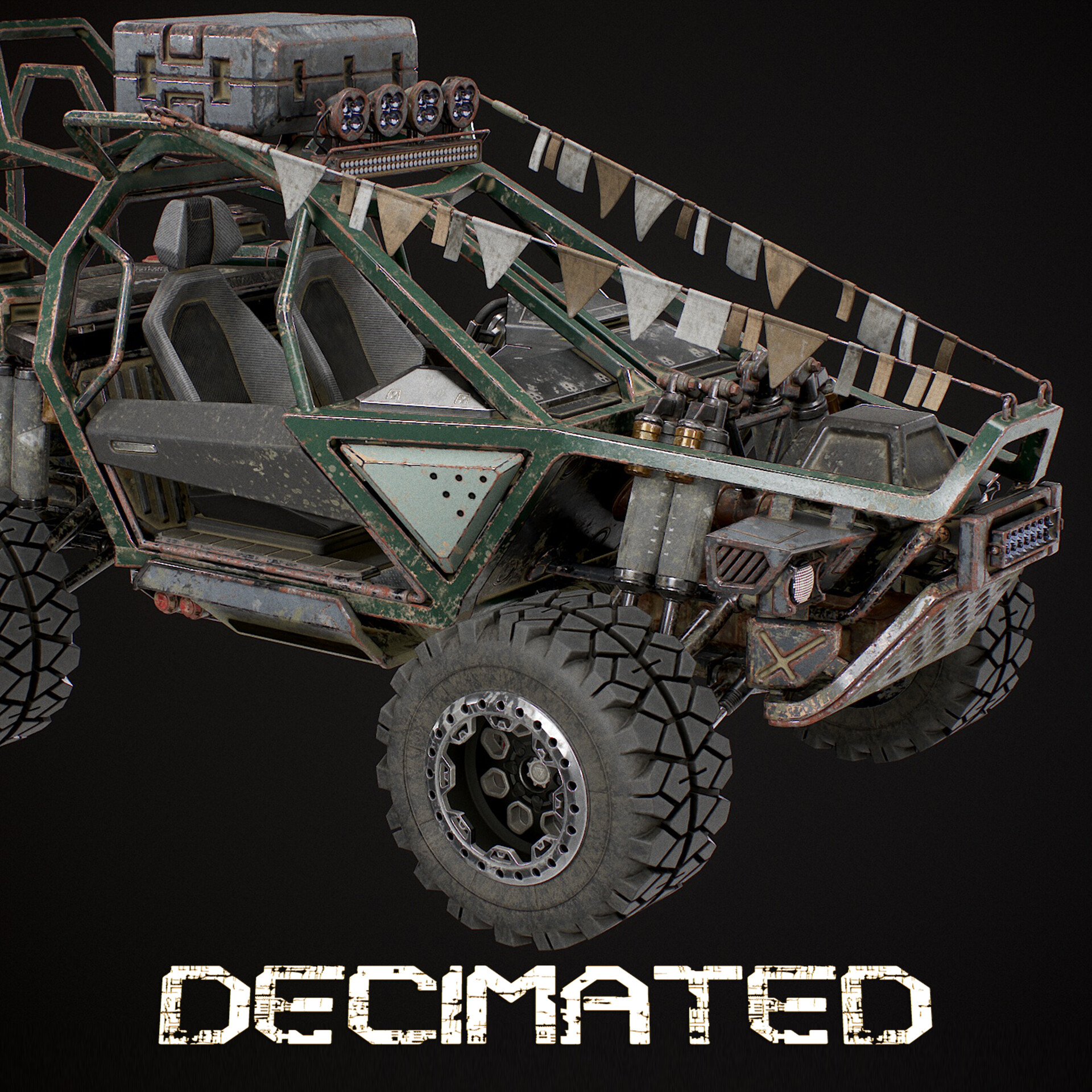 ArtStation - Buggy & monobike DECIMATED