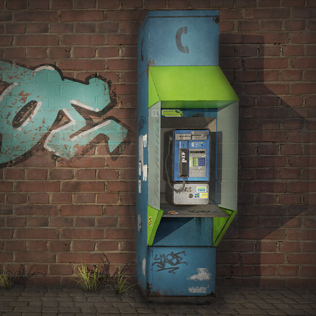ArtStation - Phone Booth - Telefonica